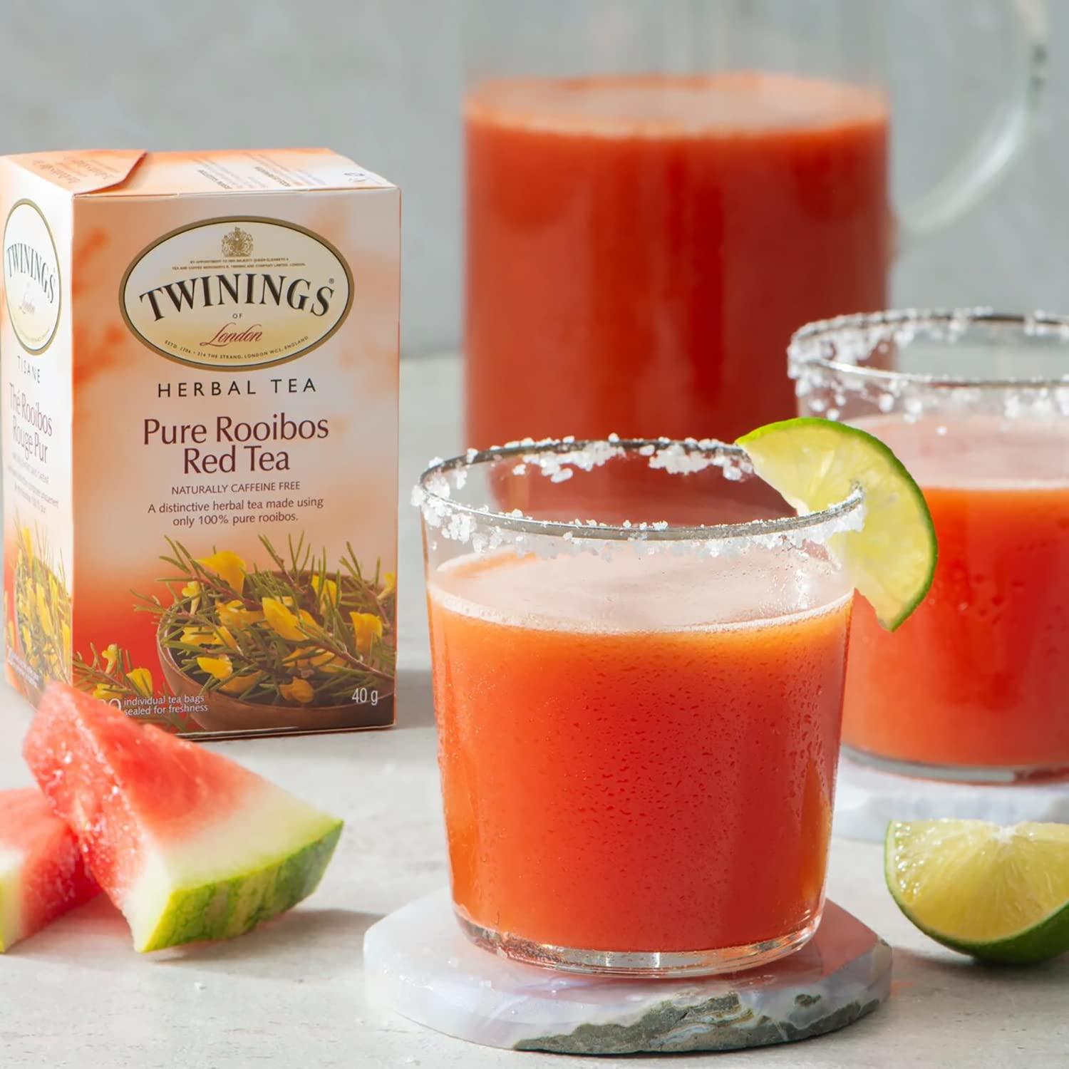 Twinings of London Pure Rooibos Herbal Red Tea - Nutty & Naturally ...