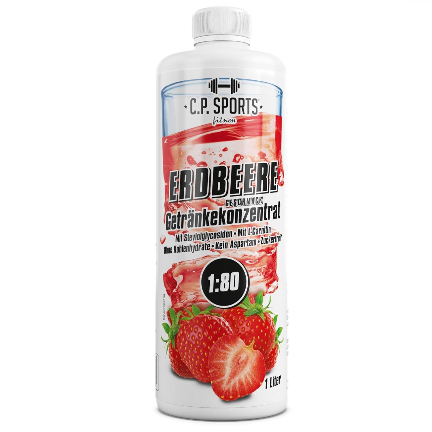 C.P.Sports Sugar-Free Beverage Concentrate 1:80 (80L) - Strawberry L ...