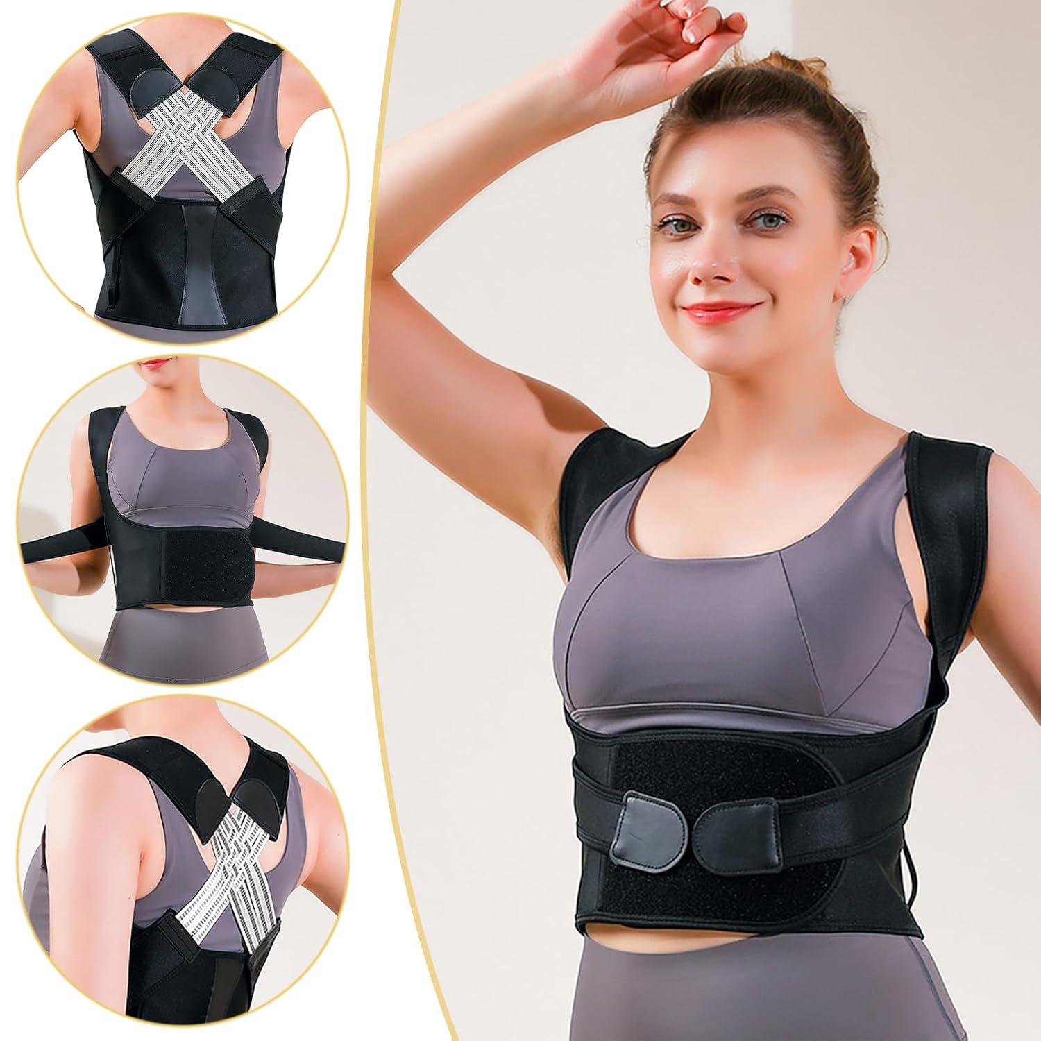Adjustable Back Straightener Posture Corrector - Unisex Support for ...