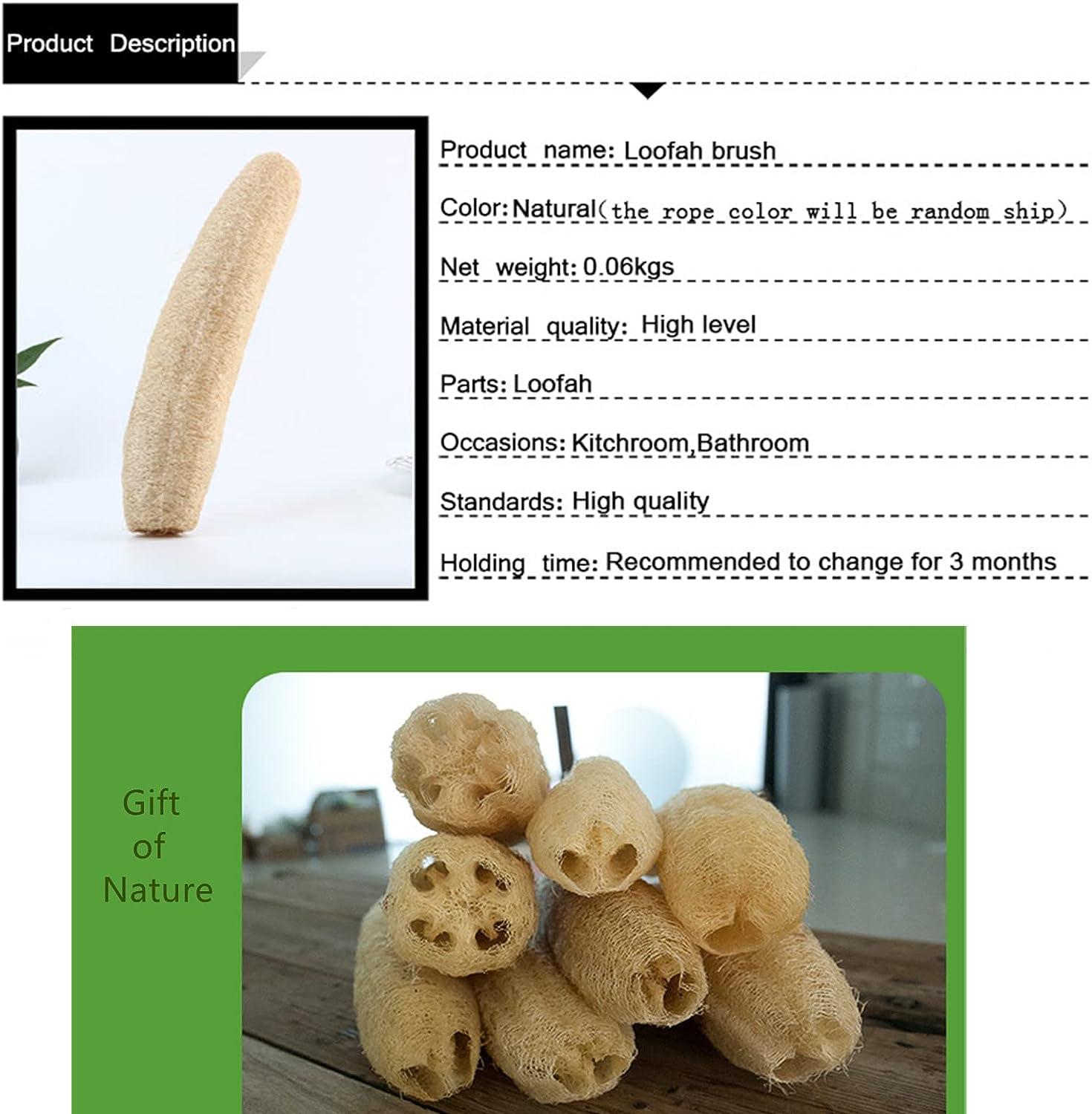 Large All Natural Loofah Sponge for Exfoliating Body Scrub - 100% ...