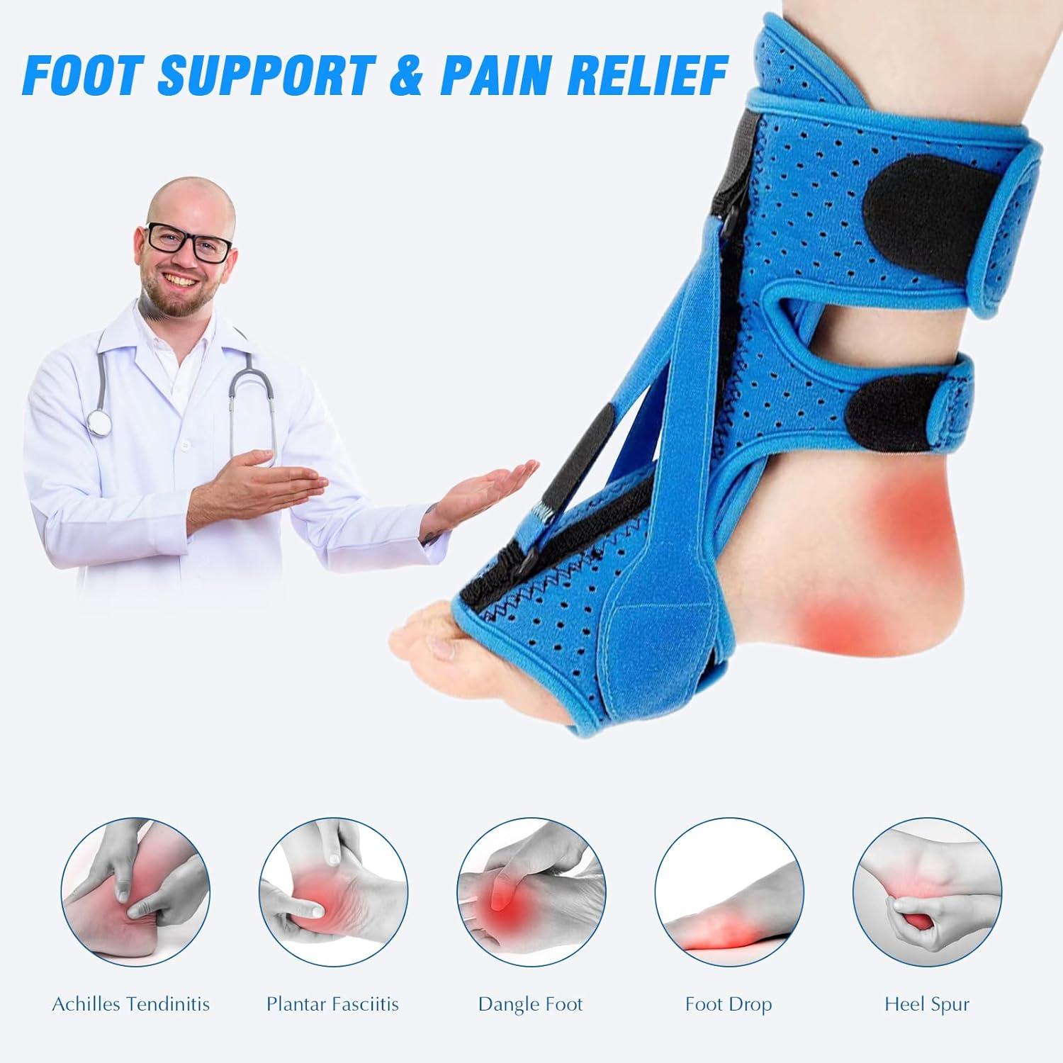 ARCELI Plantar Fasciitis Night Splints - Adjustable Ankle Brace for Men ...