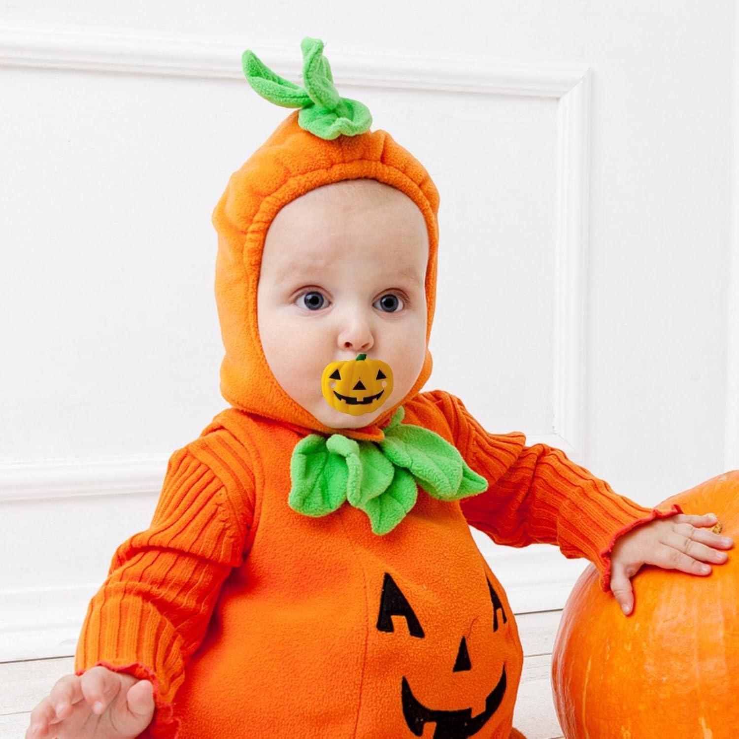 Funny Pumpkin Dead Head Vampire Baby Pacifier | Halloween Party Gifts ...