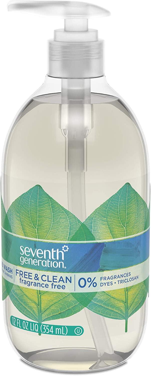 Seventh Generation Free & Clean Unscented Hand Soap, 12 oz - 8 Pack ...