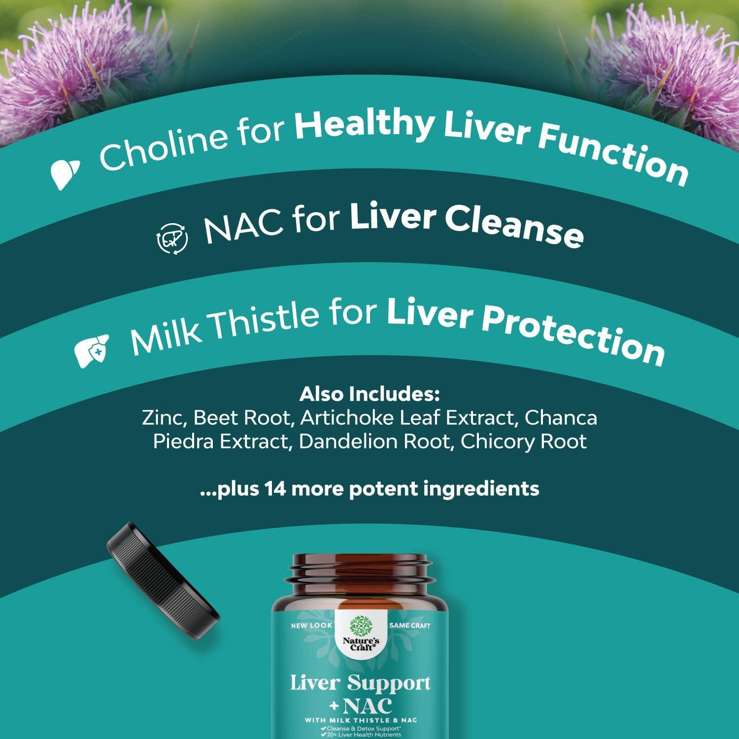 Liver Support Supplement with NAC - Herbal Liver Supplement with N ...