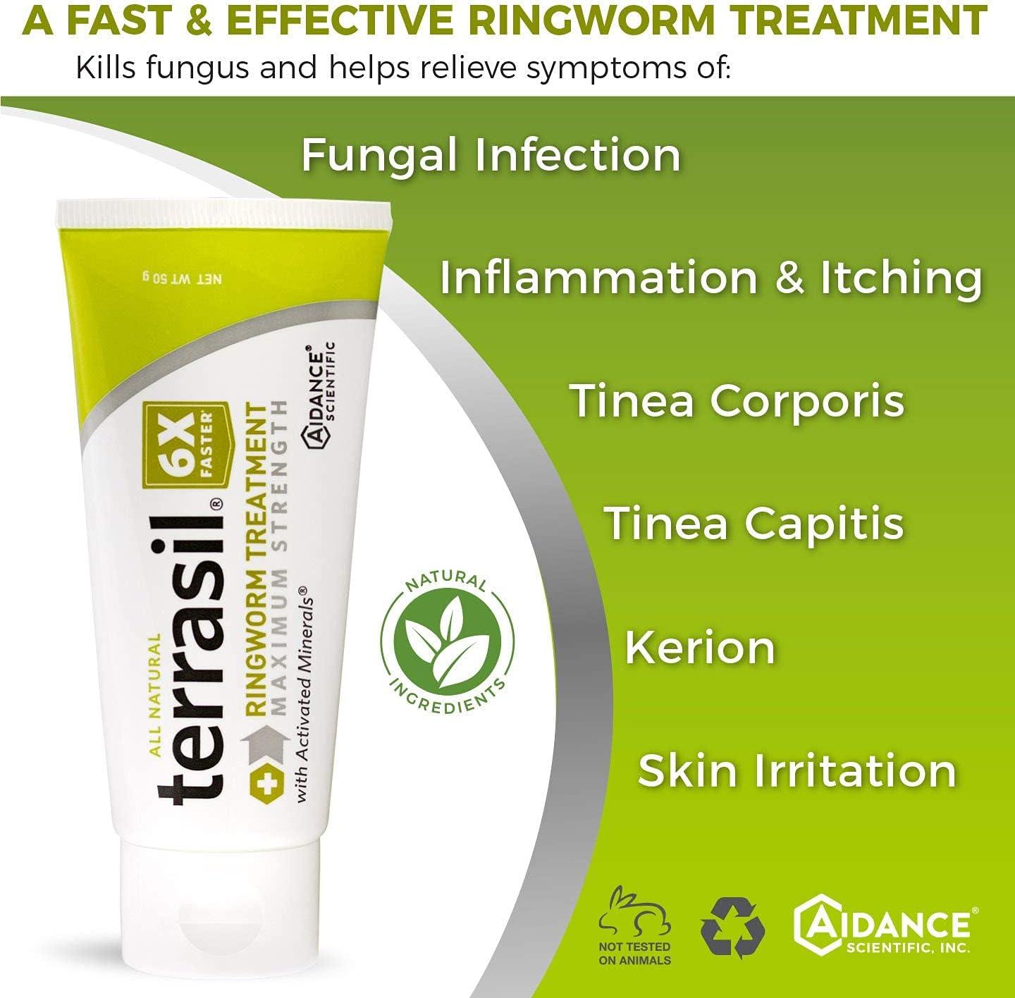 Terrasil Ringworm Treatment MAX - Fast-Acting Natural Anti-Fungal ...