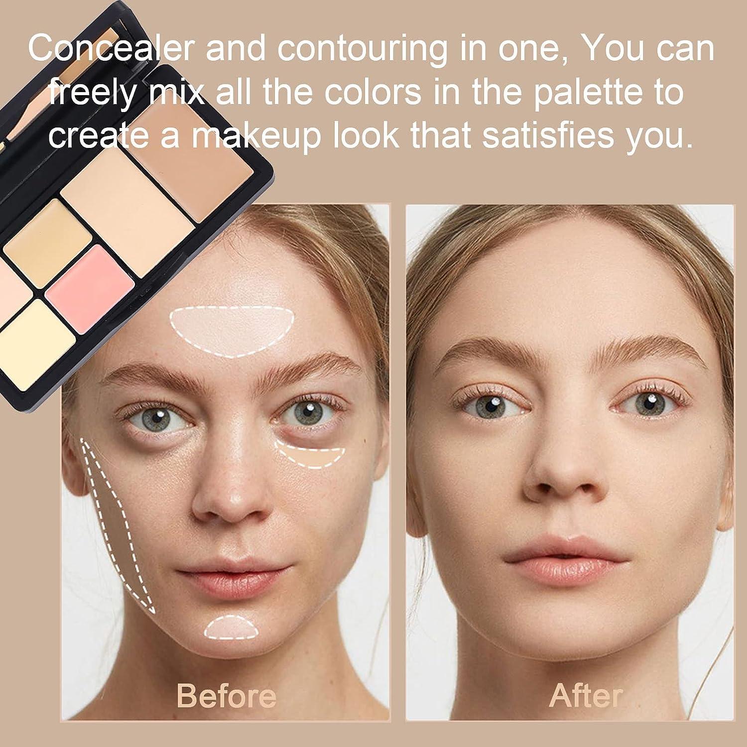 6 Colors Correcting Concealer Palette Concealer Makeup Cream Contour ...