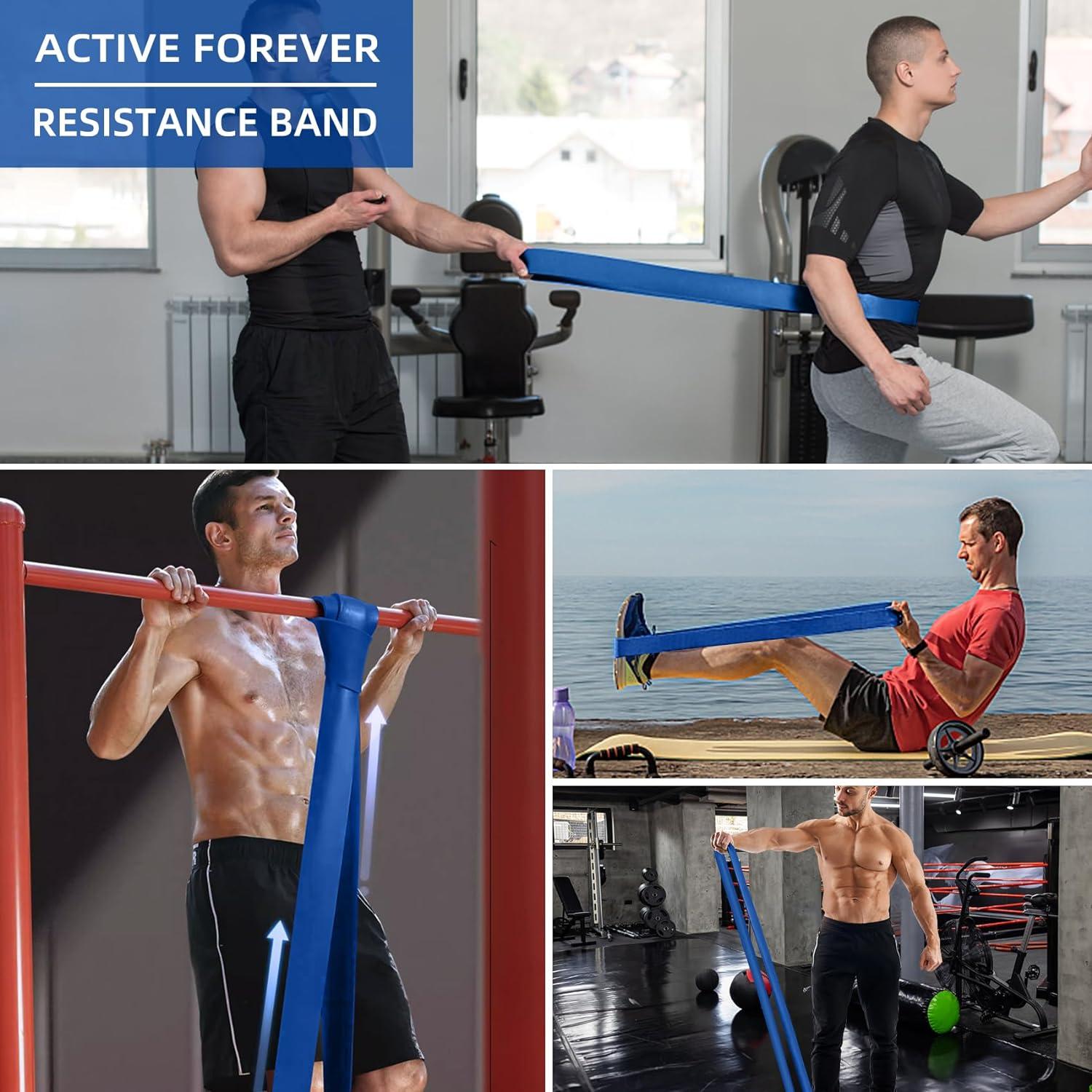 ACTIVE FOREVER 175LBS Resistance Band for Pull Up Assistance & Strength ...