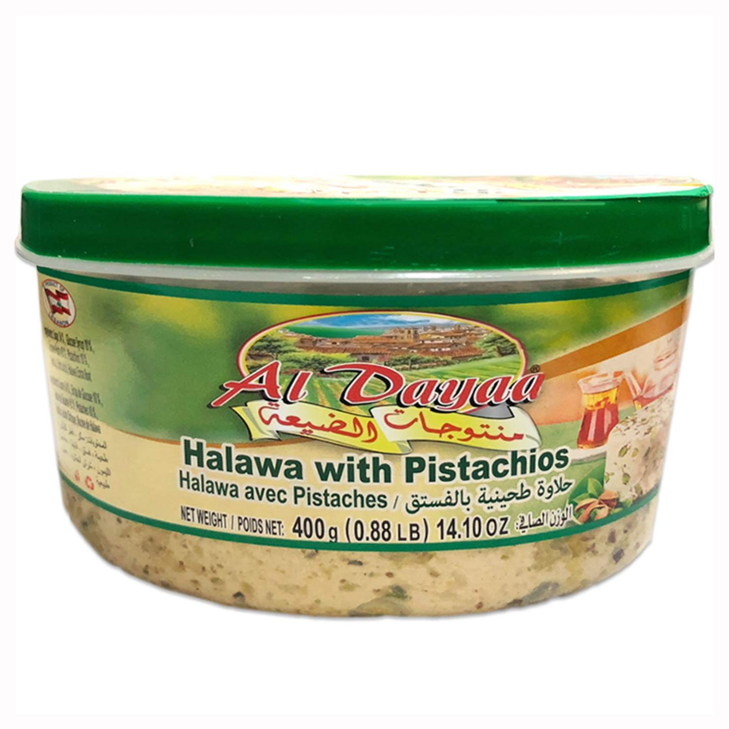 Al Dayaa Premium Pistachio Halva 400g - 14.1 Ounce Pack - Authentic ...