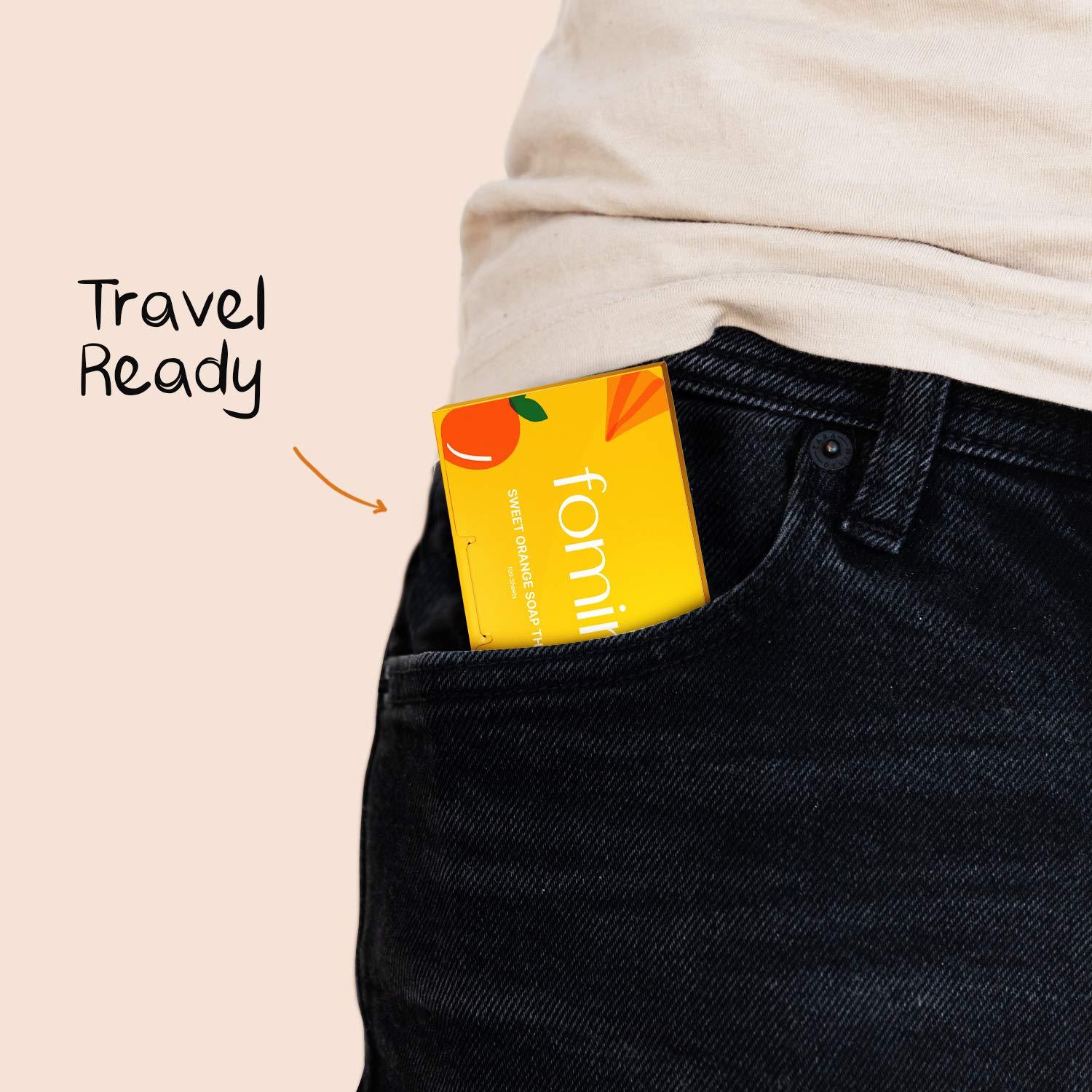 FOMIN Antibacterial Soap Sheets - Portable Travel Soap Variety Pack (3 ...