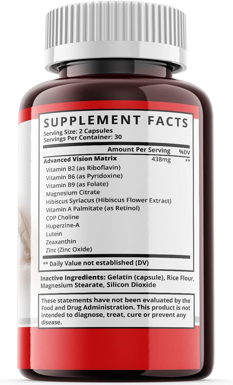 Visishield Advanced Vision Formula - 3 Pack Eye Supplement Pills with ...