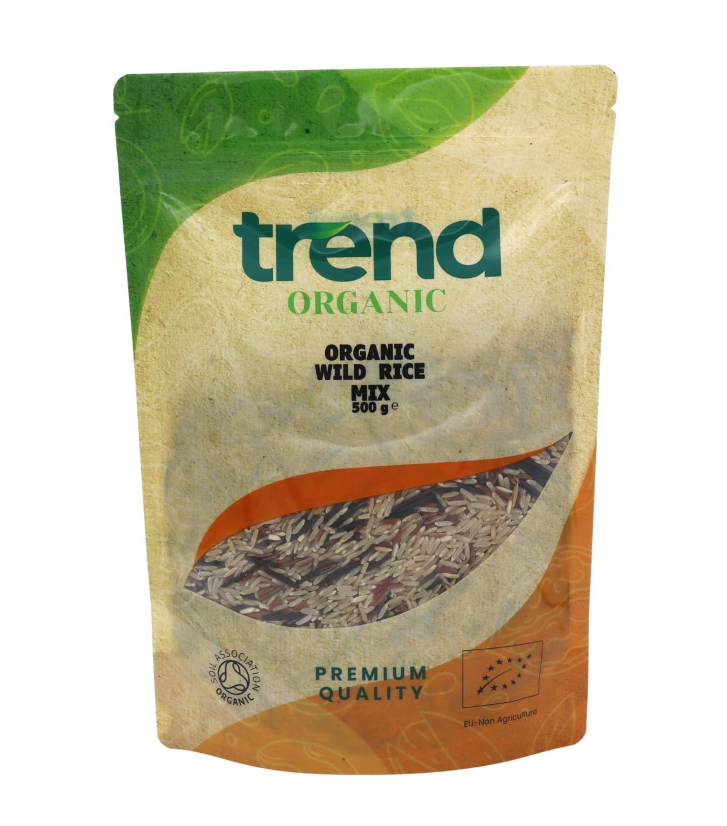 Organic Wild Rice Mix 500g - Nutty Flavour, Chewy Texture, Rich in ...