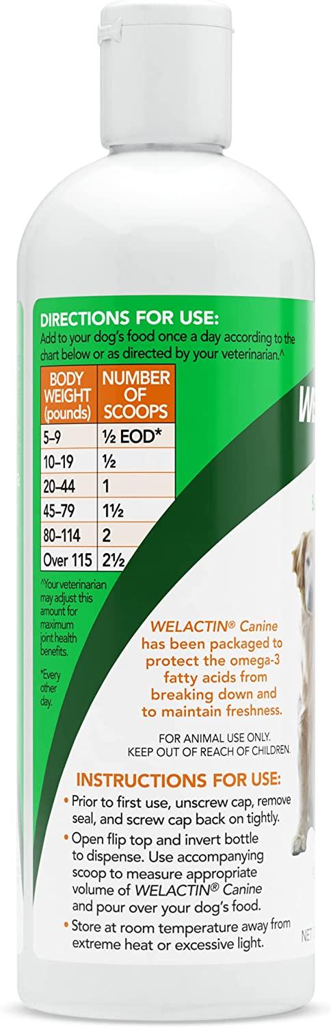 Nutramax Welactin for Dogs 16 oz (480 mL) - Omega-3 Supplement for ...