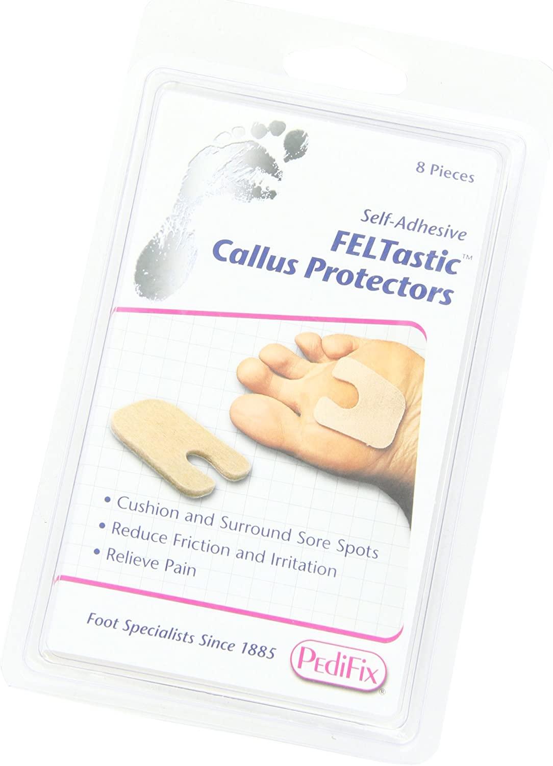 PediFix Felt Callus Protectors - 8-Count (Pack of 2) | Foot Care ...