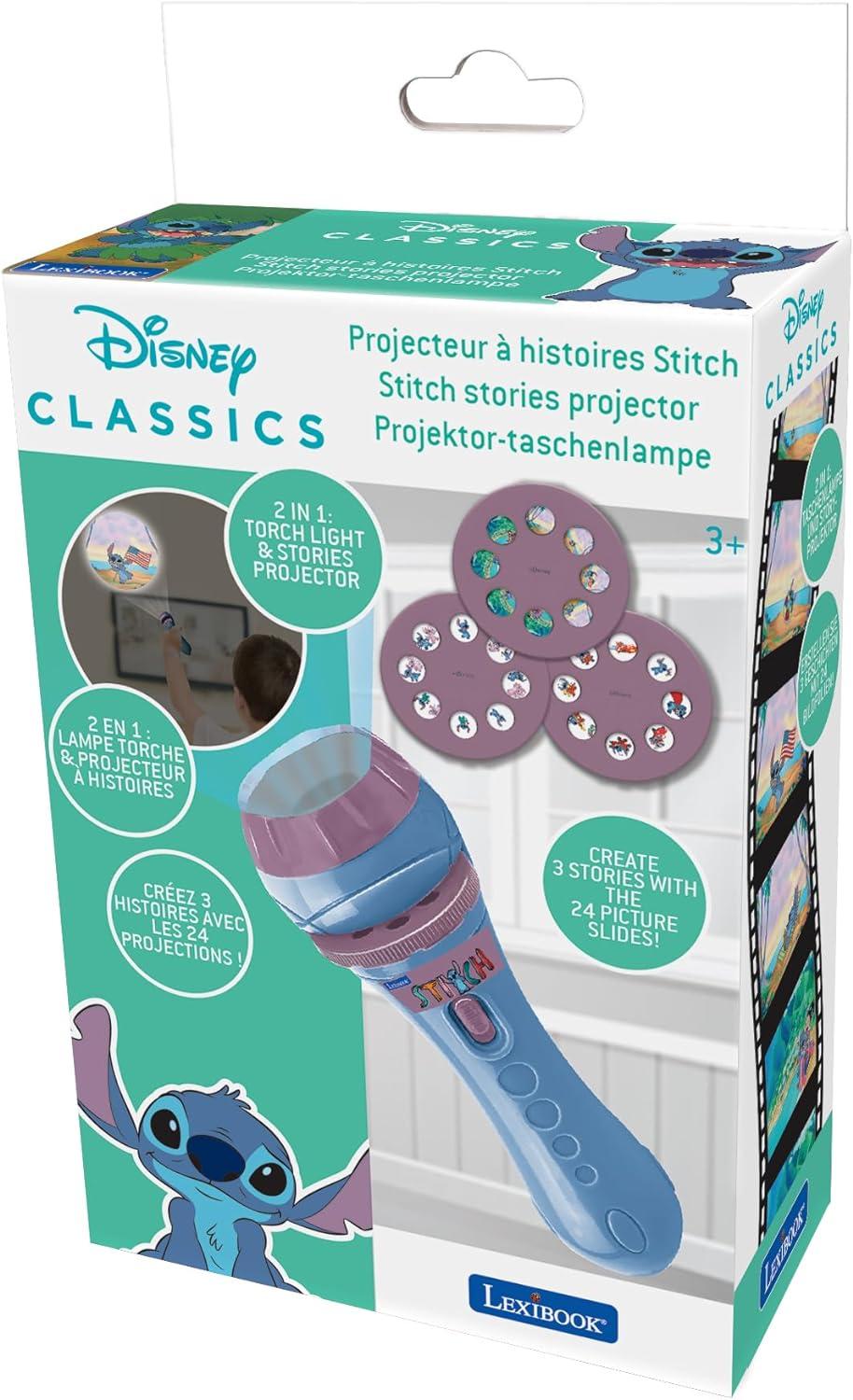 Disney Stitch Torch Light & Projector with 3 Discs - Create Your Own ...