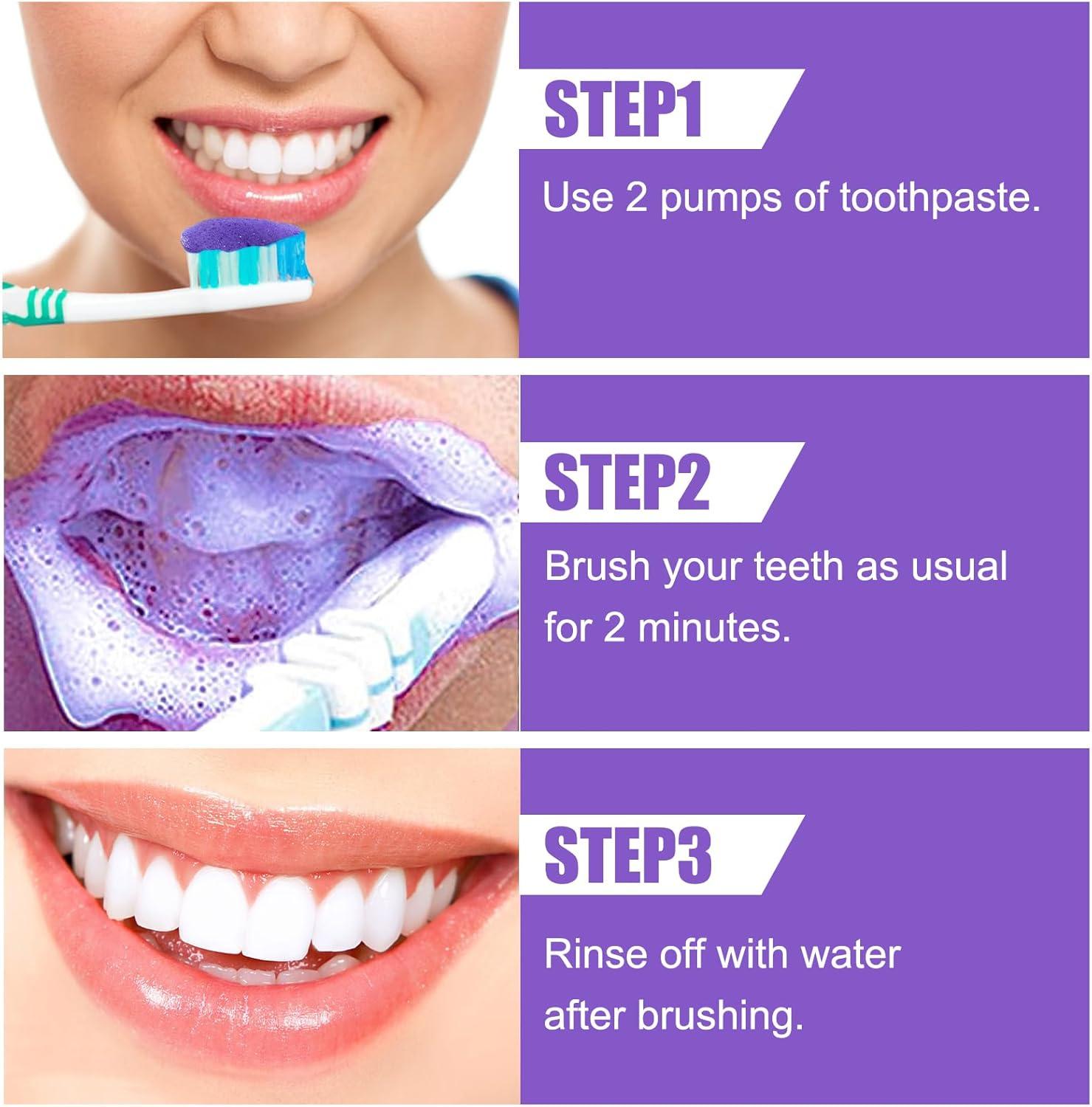 Lila V34 Violet Toothpaste - Whitening & Stain Removal | Deep Stain ...