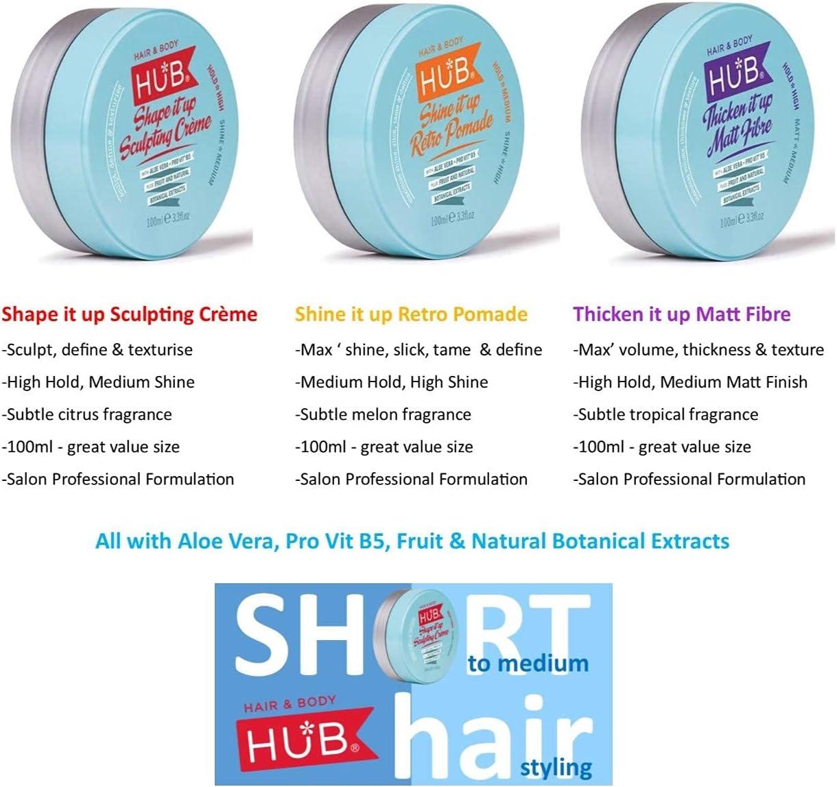 HUB Matt Fibre Styling Product 100g - Strong Hold, Medium Matte Finish ...