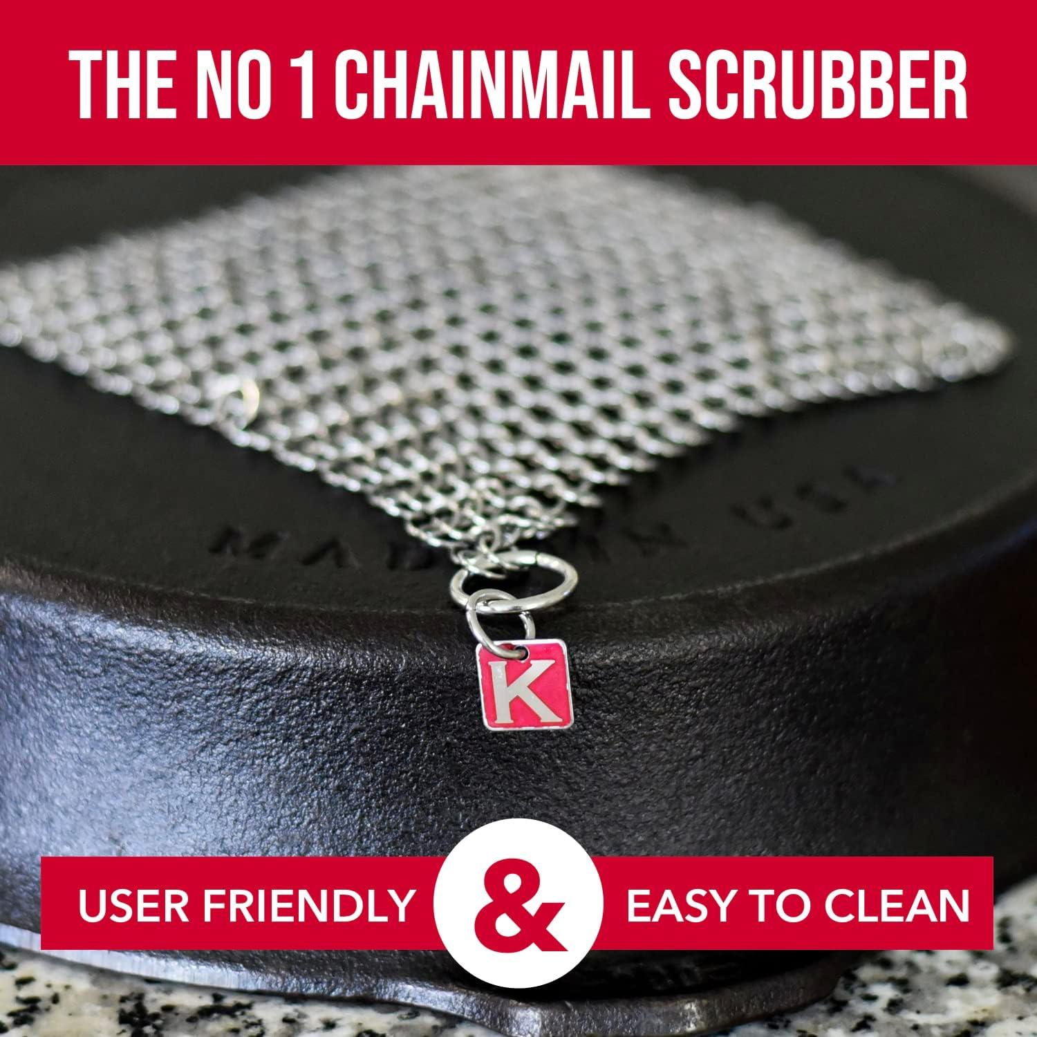 Knapp Made Original CM Scrubber 4 - Chainmail Cleaner for Cast Iron ...