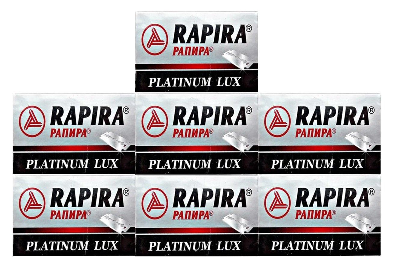 Buy 35 Rapira Platinum Lux Double Edge Razor Blades | Premium Quality ...