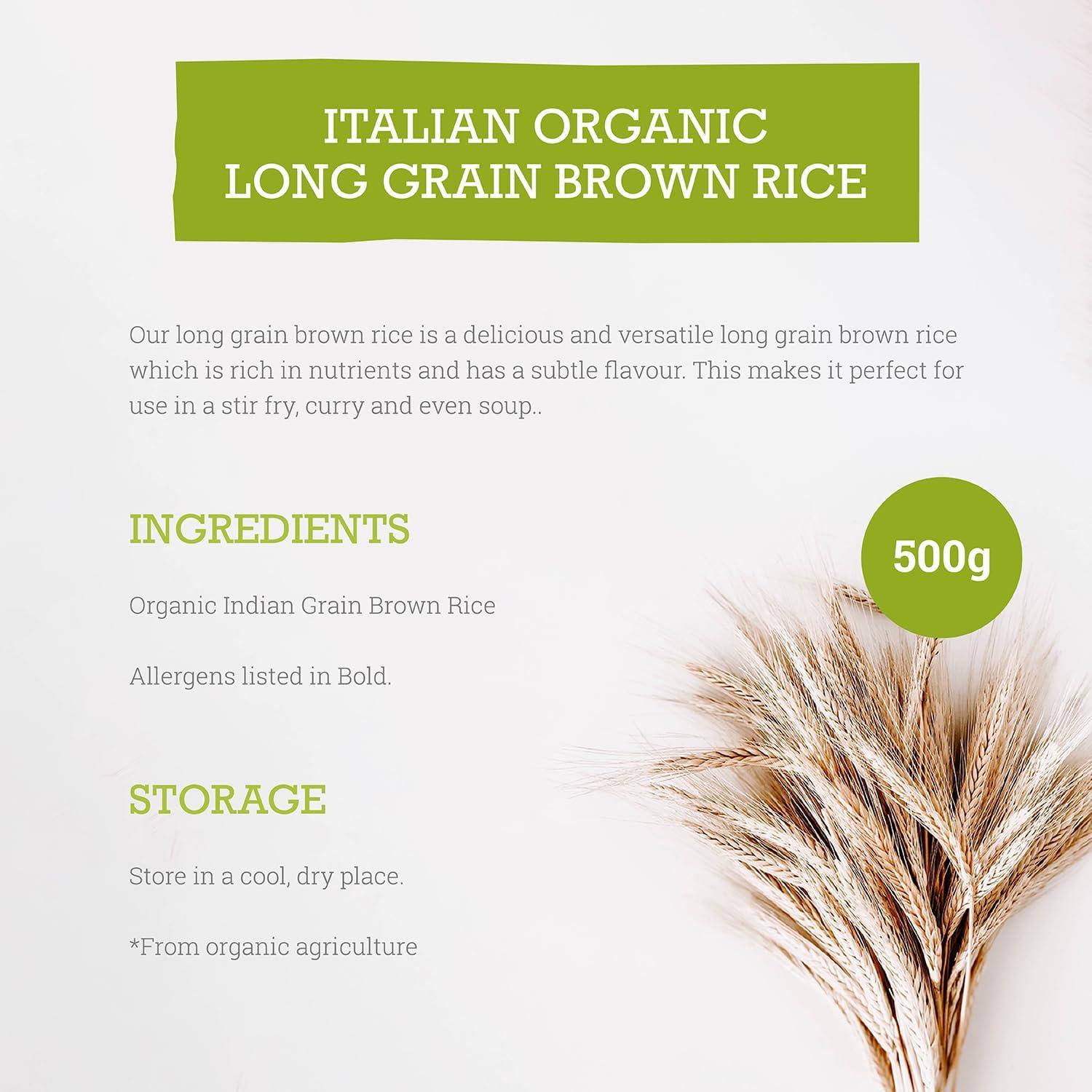 Mr Organic Indian Organic Indica Brown Rice 500g - Premium Quality ...