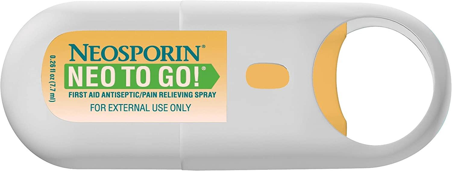 Neosporin + Pain Relief Neo To Go! Antiseptic Spray 0.26 fl oz - Fast ...
