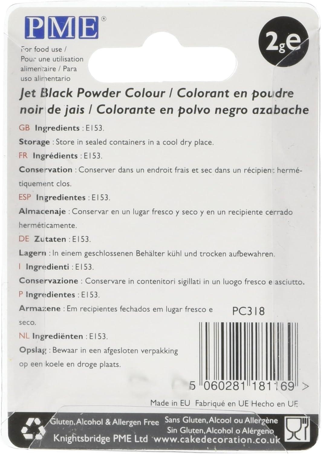 PME Edible Powder Colour Jet Black | Buy Now with Express International ...