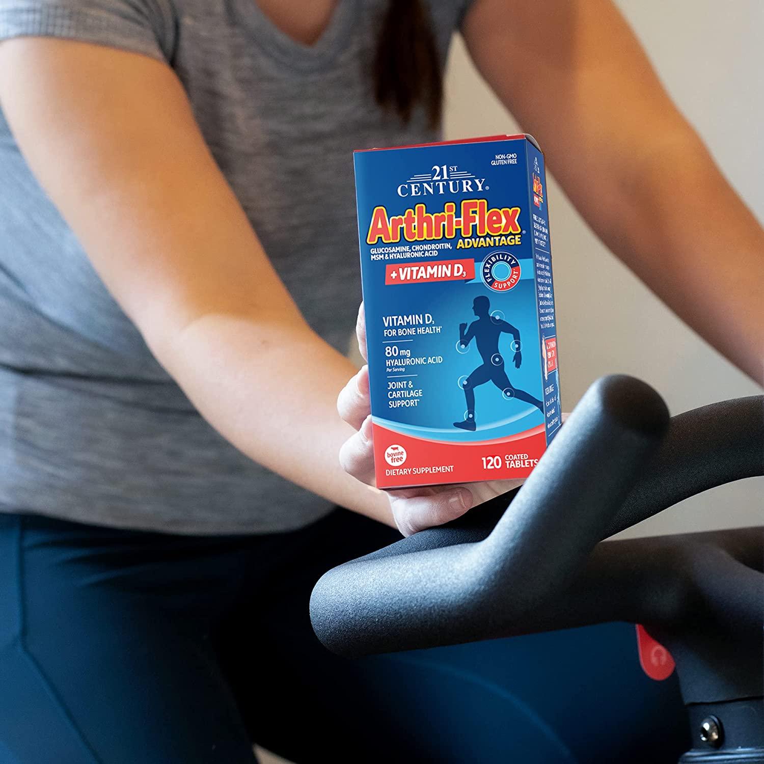 21st Century Arthri-Flex Advantage + Vitamin D3 120 Coated Tablets