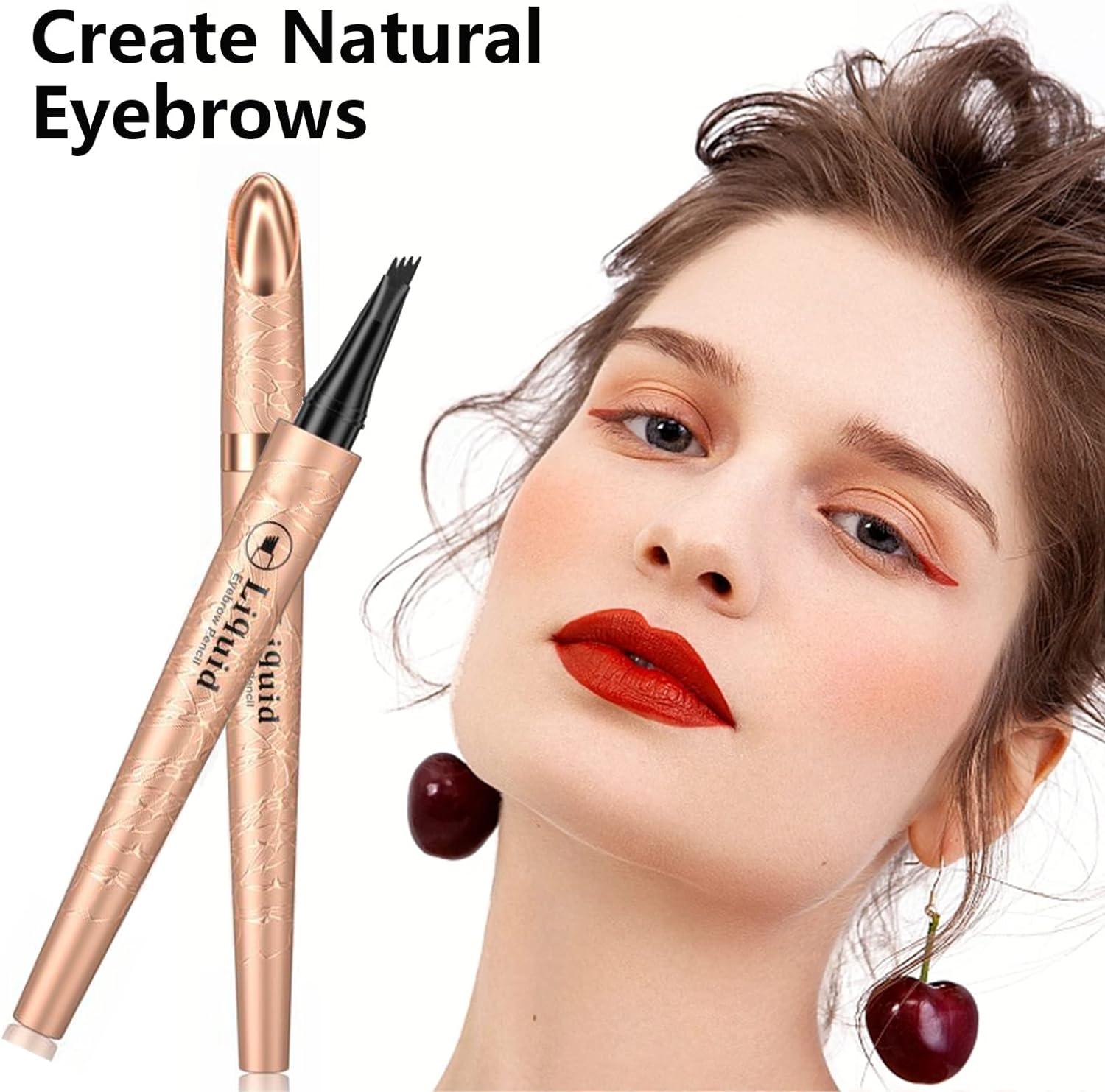 Long-Lasting Waterproof Microblading Eyebrow Pen - Grey | Natural ...