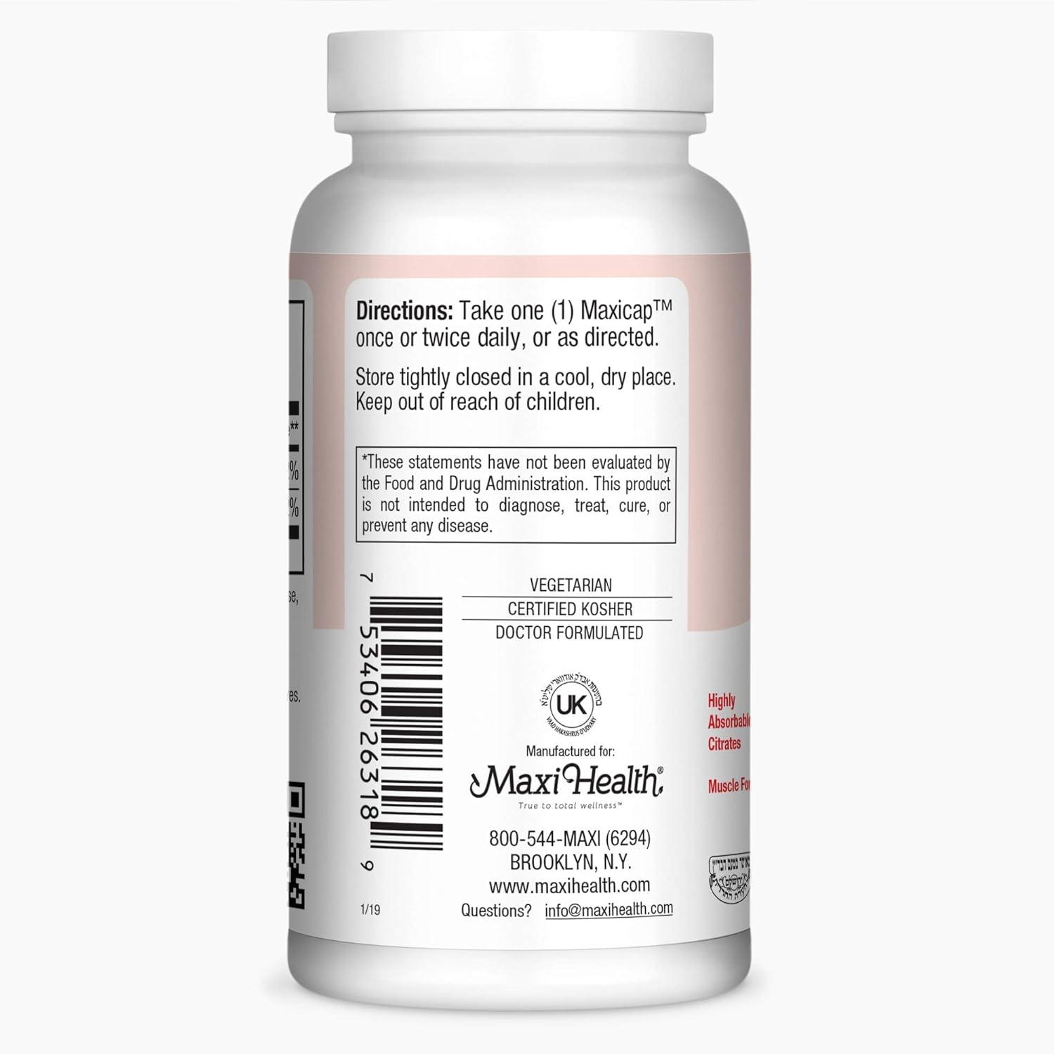 Maxi Health Maxi Potassium Magnesium - 180 Capsules | Essential Mineral ...