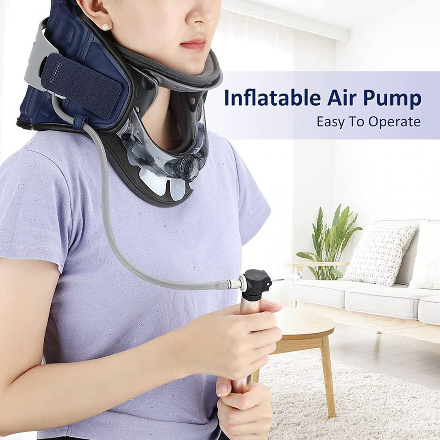Adjustable Inflatable Neck Protection Collar | Cervical Support ...