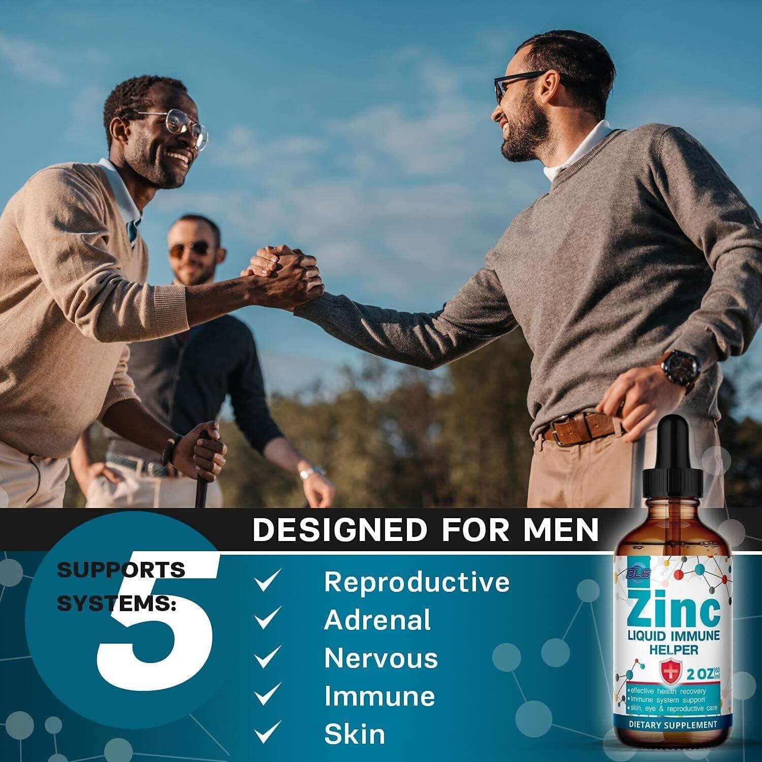 Zinc Supplements - Liquid Zinc - Ionic Zinc - Zinc Sulfate Drops (2 Oz)