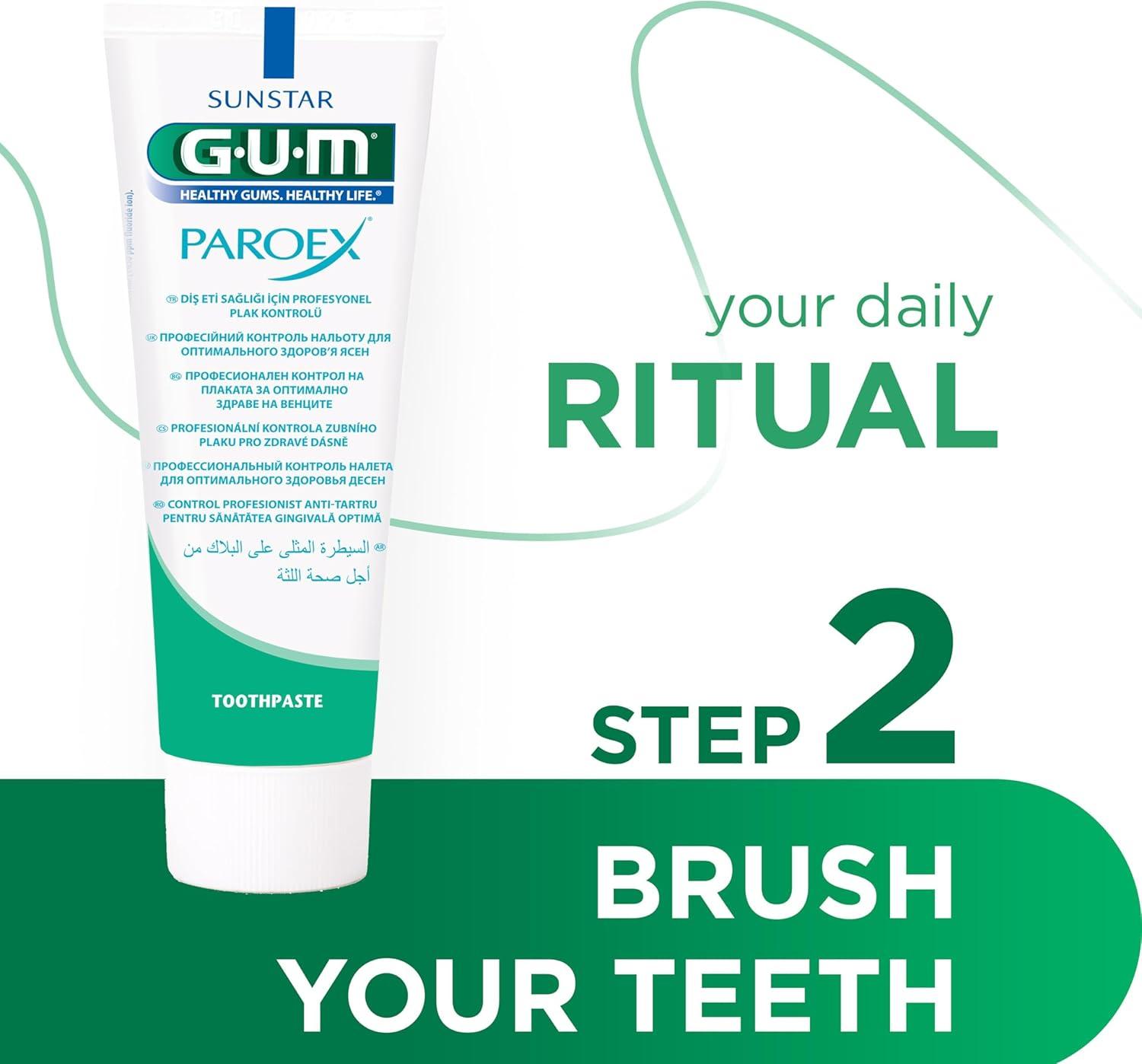 Gum Paroex 0.06% Care Toothpaste - Dual Antiplaque System for Sensitive ...