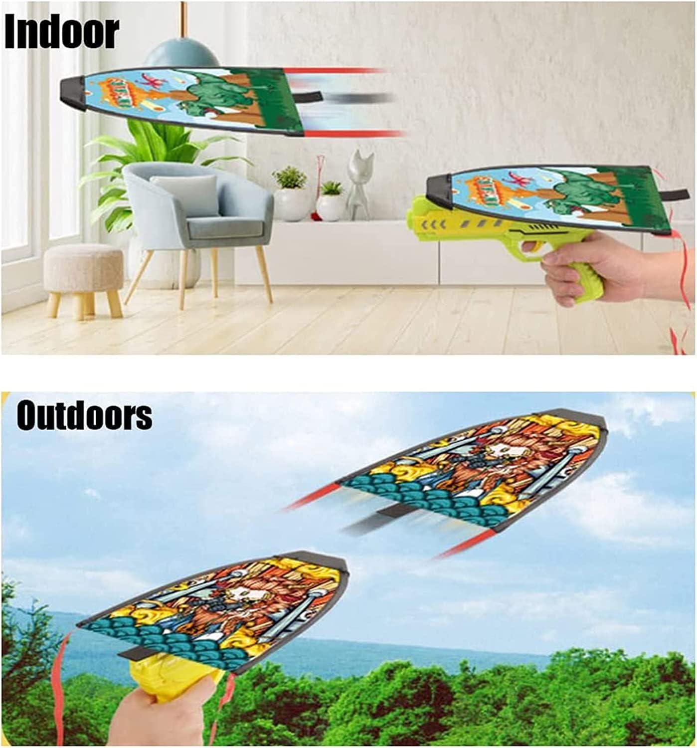 2023 Kite Launcher Toy Set for Kids | Outdoor Ejection Beach Kite Game ...