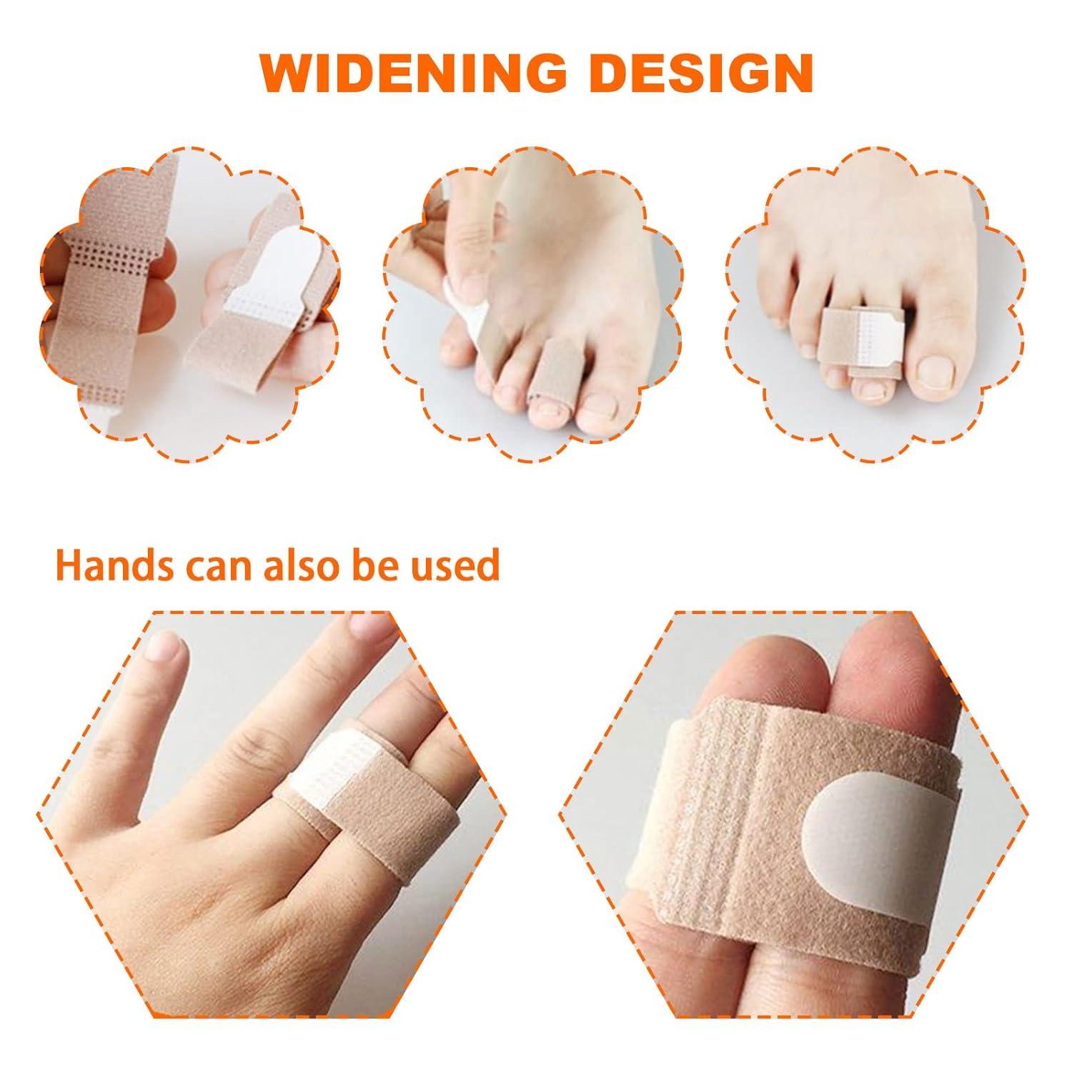 Viksaun 10-Pack Hammer Toe Bandage & Corrector - Spreader for Crooked ...