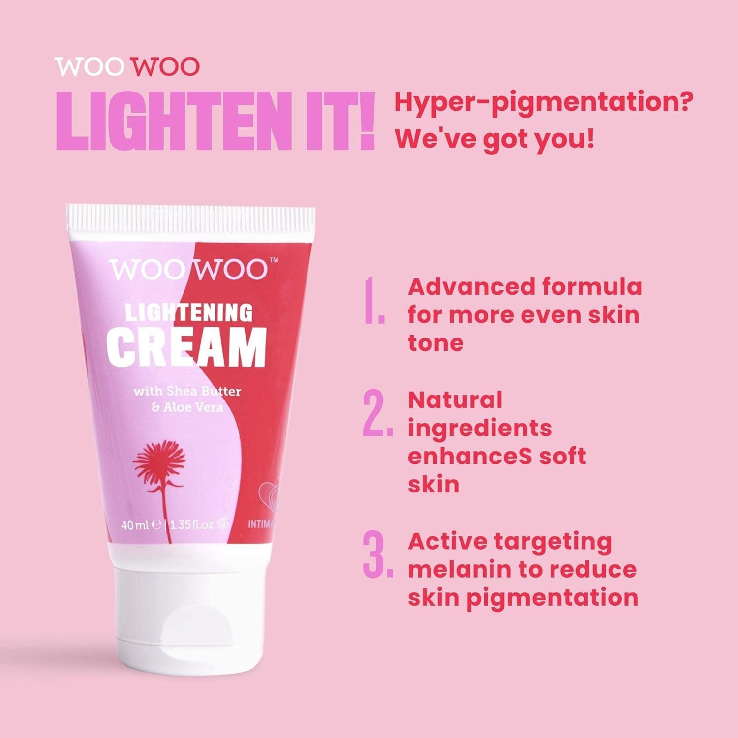 WooWoo Skin Lightening Cream for Intimate Areas - Dark Spot Removal ...