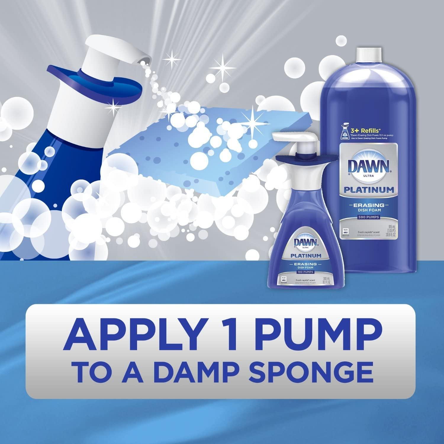 Dawn Direct Foam Dishwashing Foam Refill-Fresh Rapids-30.9 oz.-Pack of ...