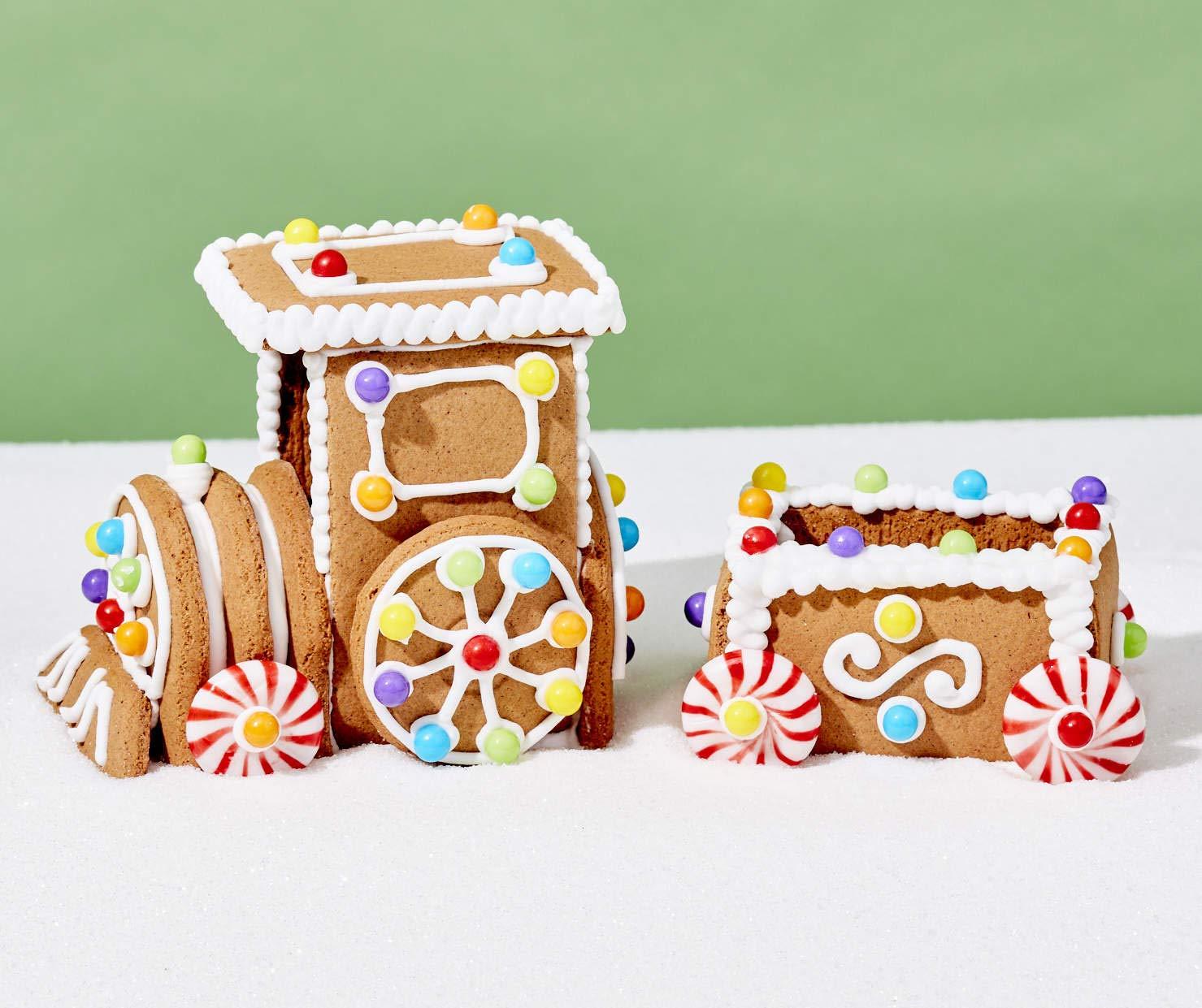 how to make gingerbread train kit