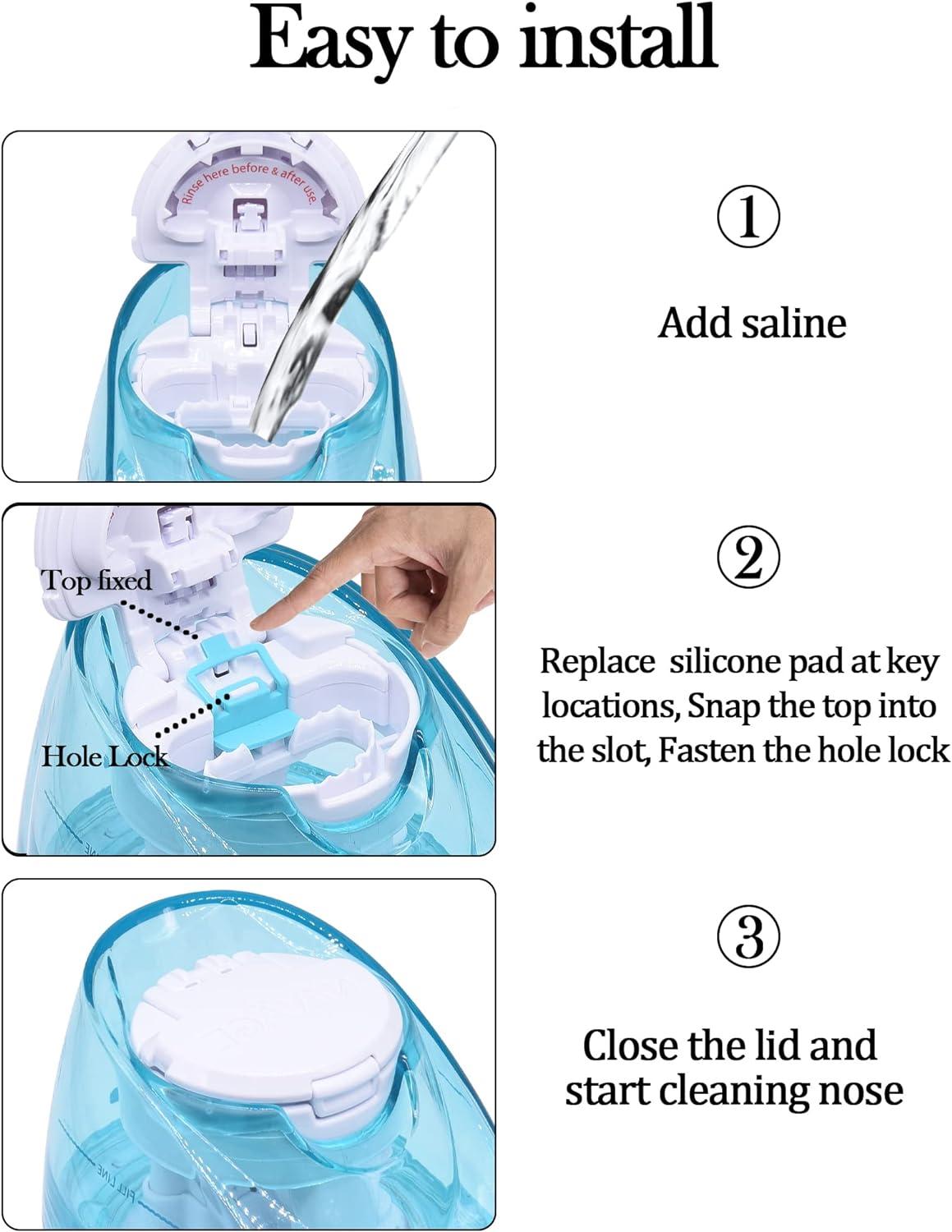 Navage Nasal Care Silicone Pods Refills - 12-Pack (Blue) | Easy Use ...