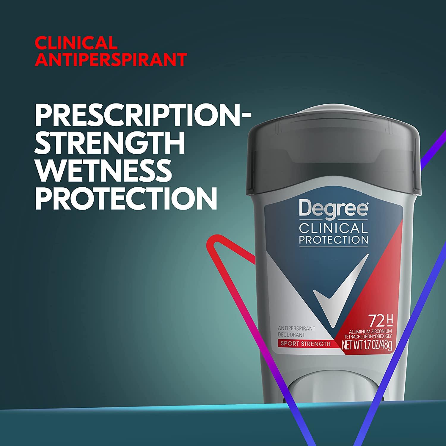 Degree Men Clinical Strength Deodorant Sport 1.7oz (Pack of 2) for ...