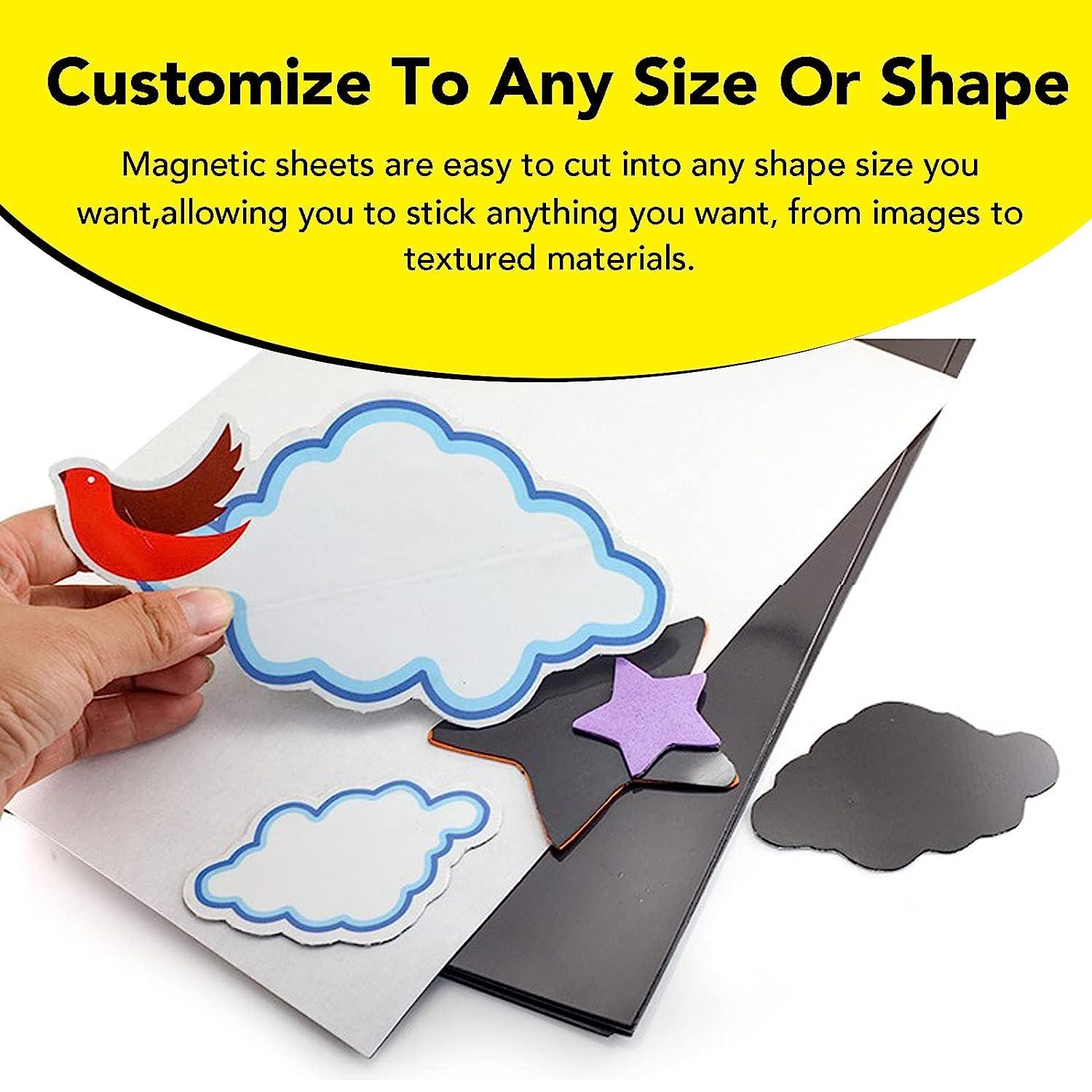 DIYMAG Magnetic Adhesive Sheets 4 x 6 10 Pack - Cuttable & Flexible ...