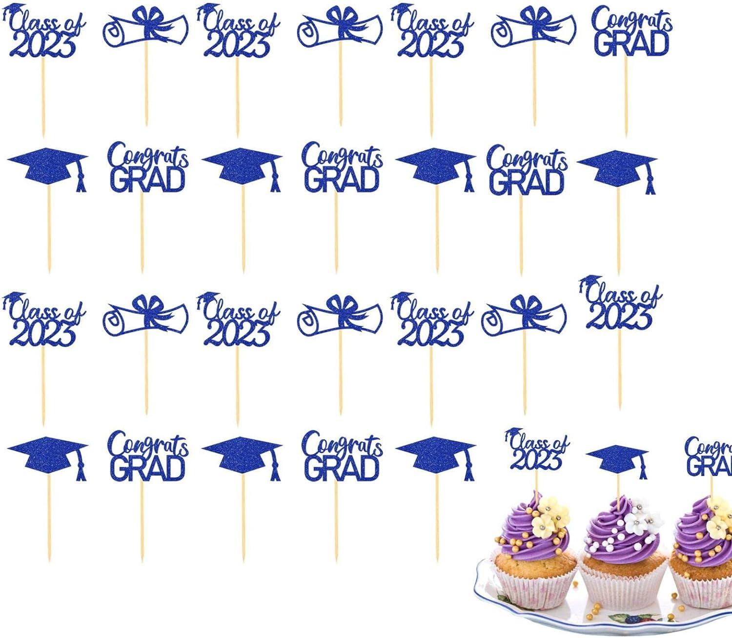 Rianpesn Class of 2023 Cupcake Toppers | Graduation Cupcake Toppers ...