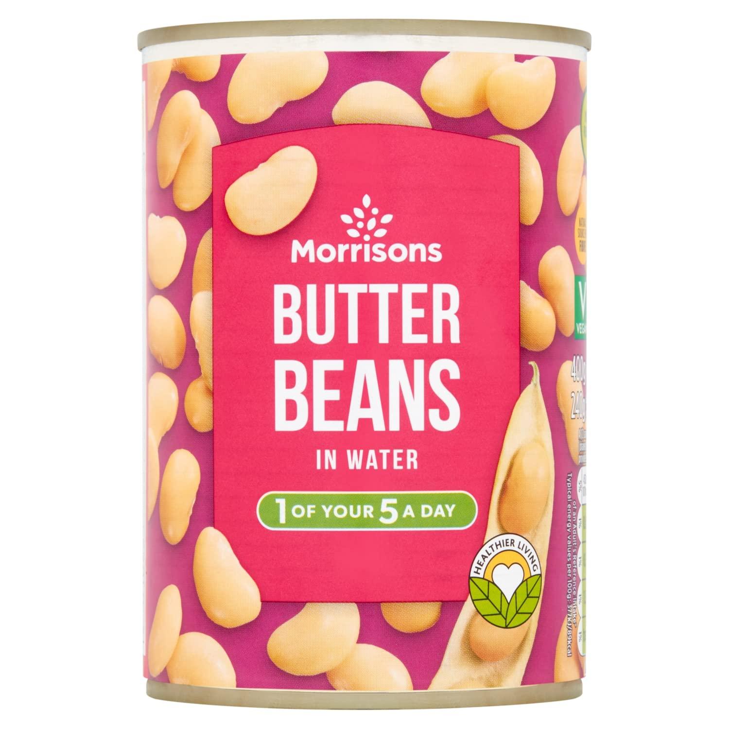 Morrisons Butter Beans in Water 400g | Buy Now with Express ...