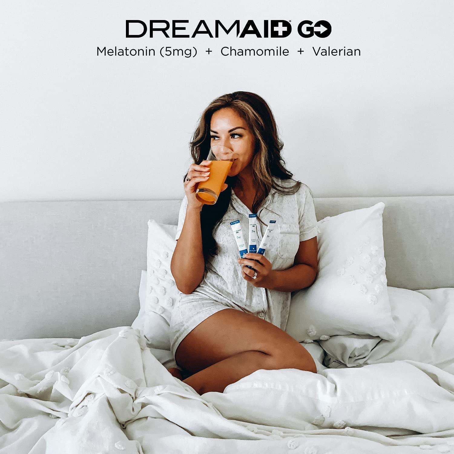 Dreamaid Sleep Aid Drink Mix - Melatonin & Chamomile, Sugar-Free & Keto ...
