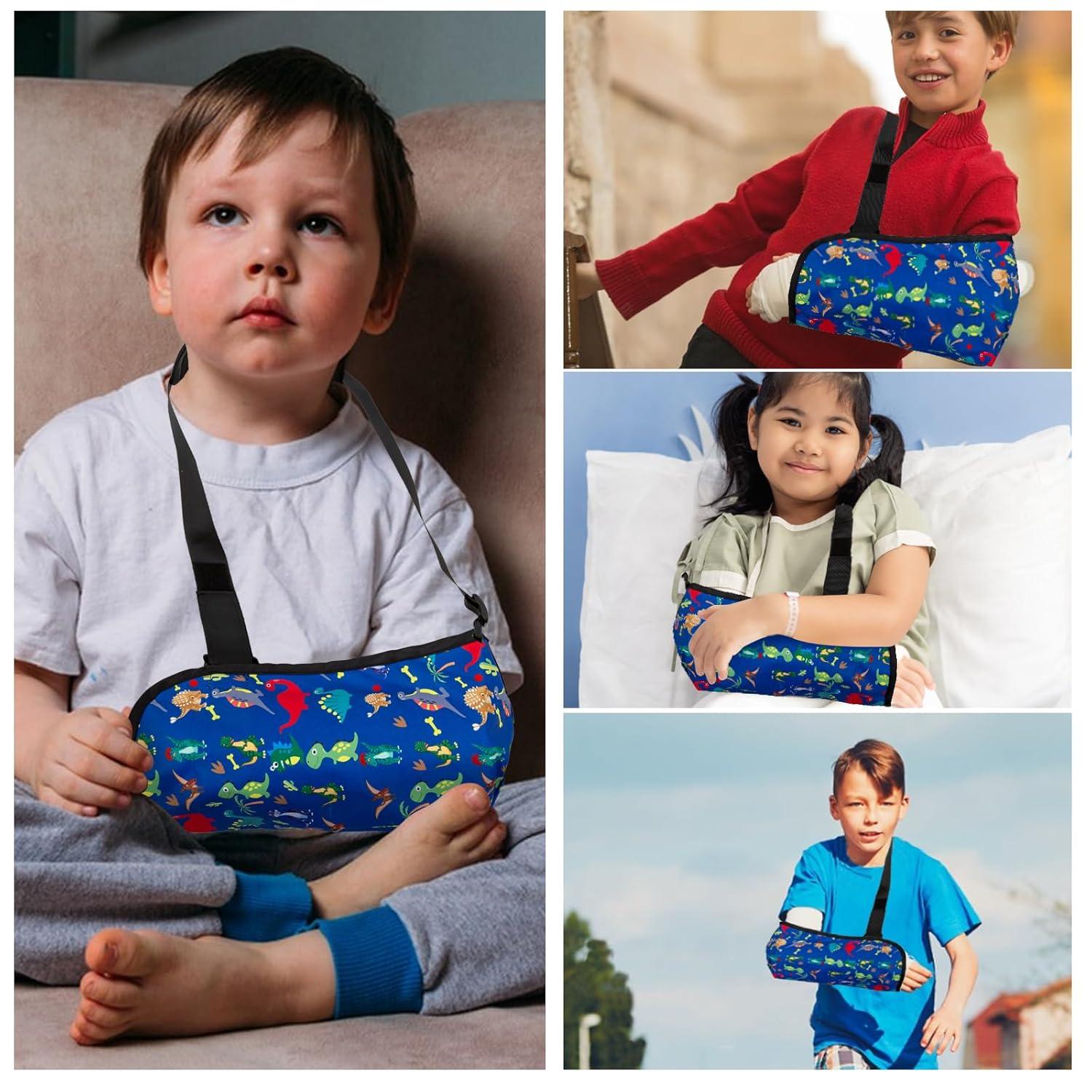 Kids Arm Sling - Shoulder & Elbow Injury Support | Pediatric Dinosaur ...