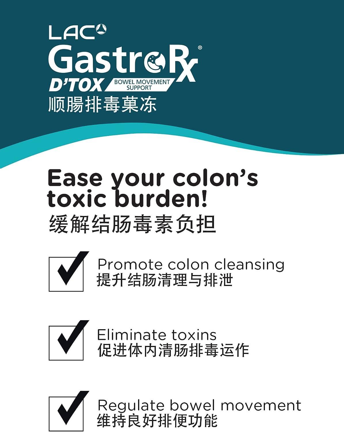 LAC GastroRx D'TOX 30s - Natural Digestive Detox Support | Buy Now in ...