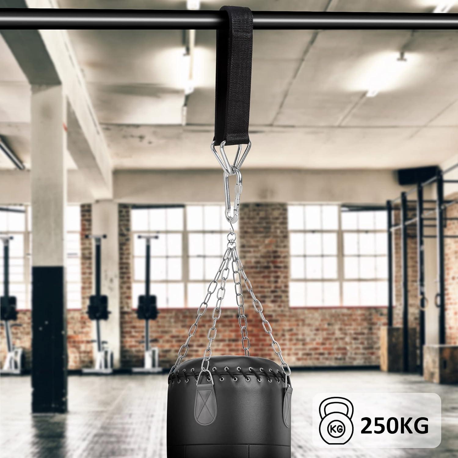 Robust Punching Bag Holder | Black Nylon Strap with Snap Hook - Secure ...