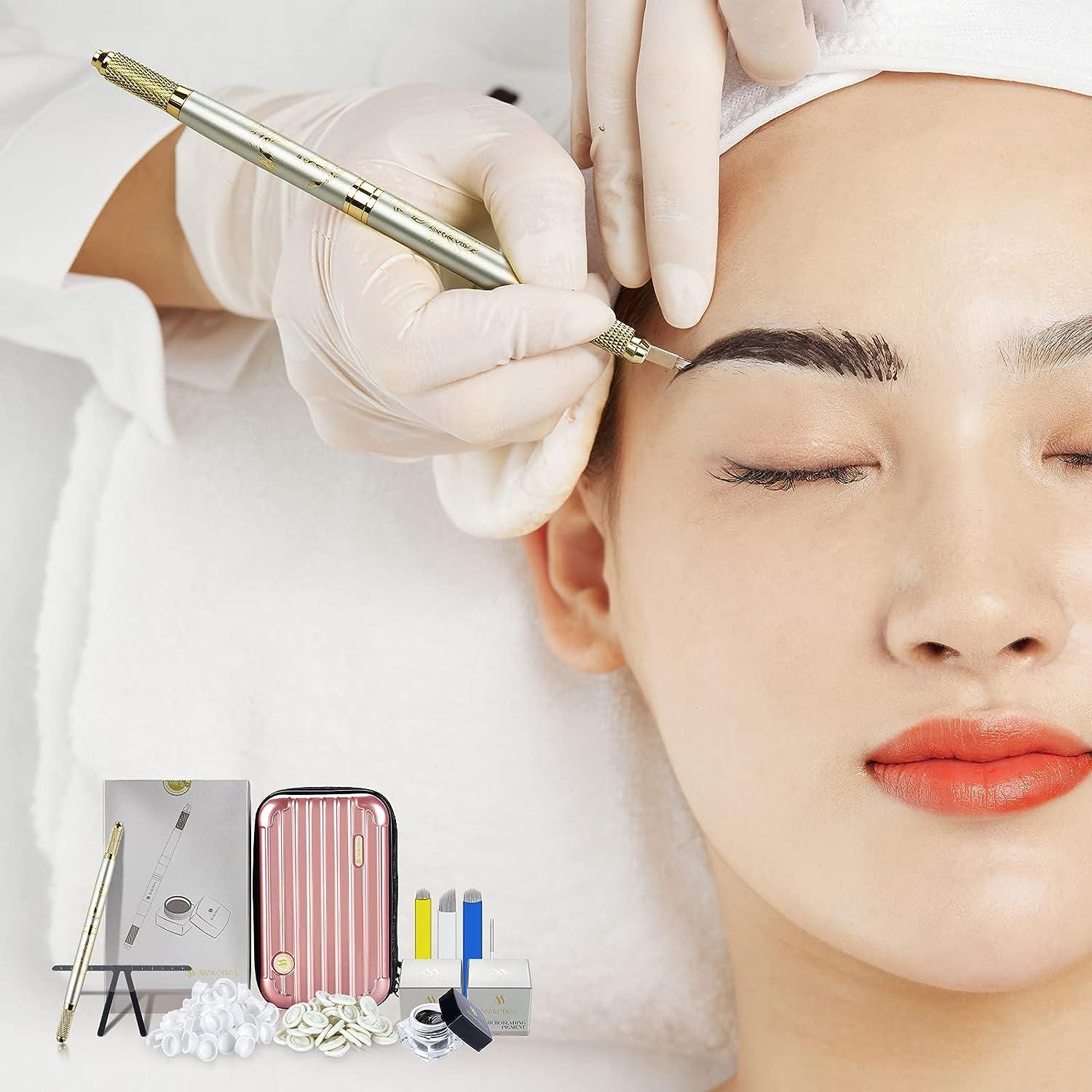Mokohoa Microblading Kit with Brow Mapping Tools - PMU Supplies for ...