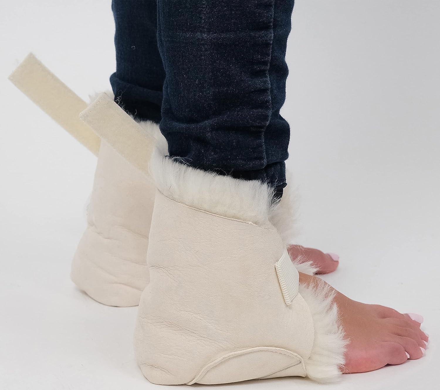 Natural Sheepskin Heel Protectors - Set of 2 | Medical Grade Heel ...