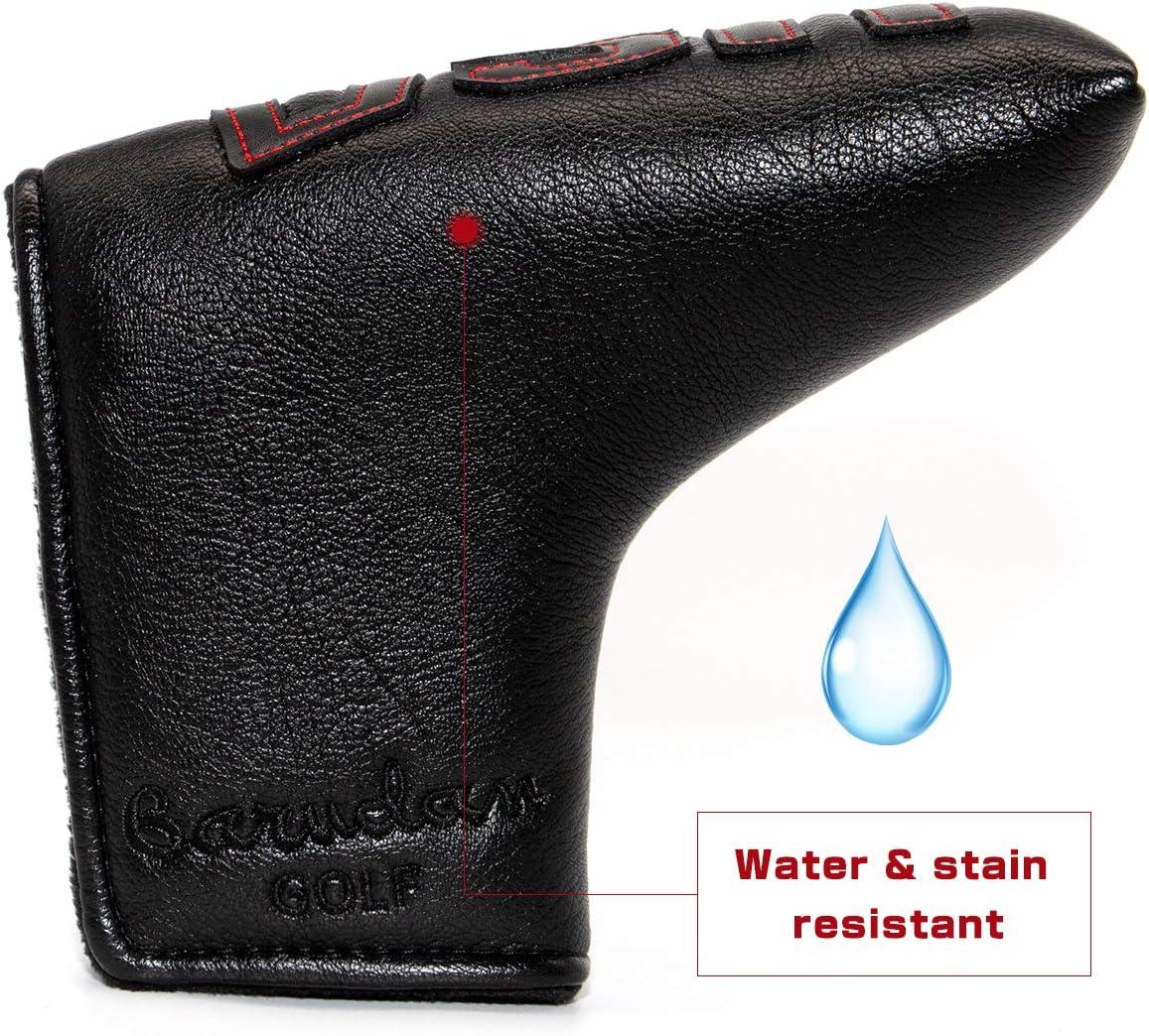 Barudan Golf Black USA Flag Blade Putter Headcover for Men - Magnetic ...