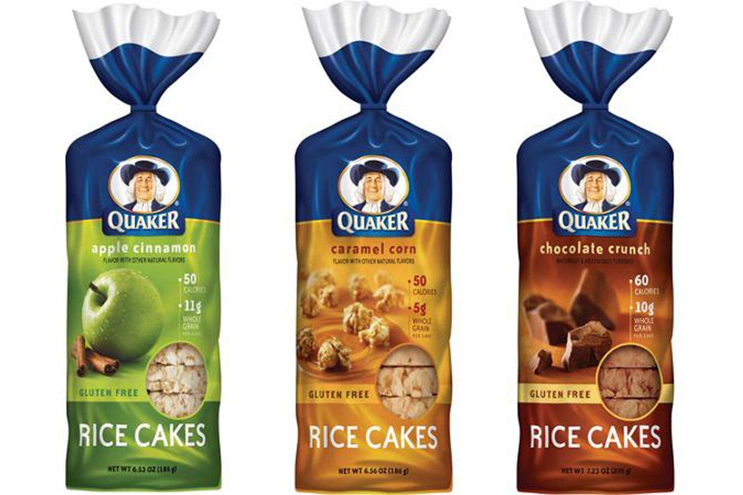 Quaker Rice Cakes Variety Bundle - Chocolate Crunch, Apple Cinnamon ...