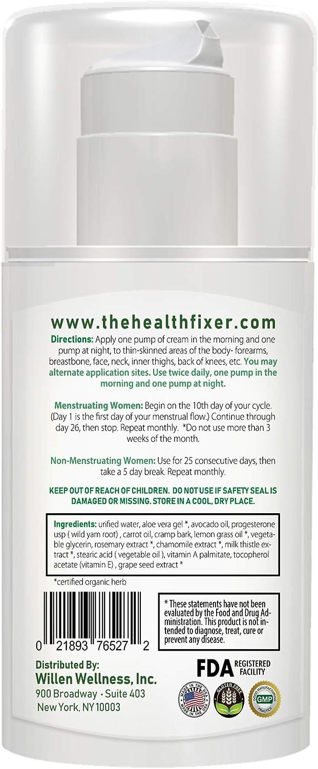 Dr. Willen's Progesterzone Plus Progesterone Cream 3oz Pump - Bio ...